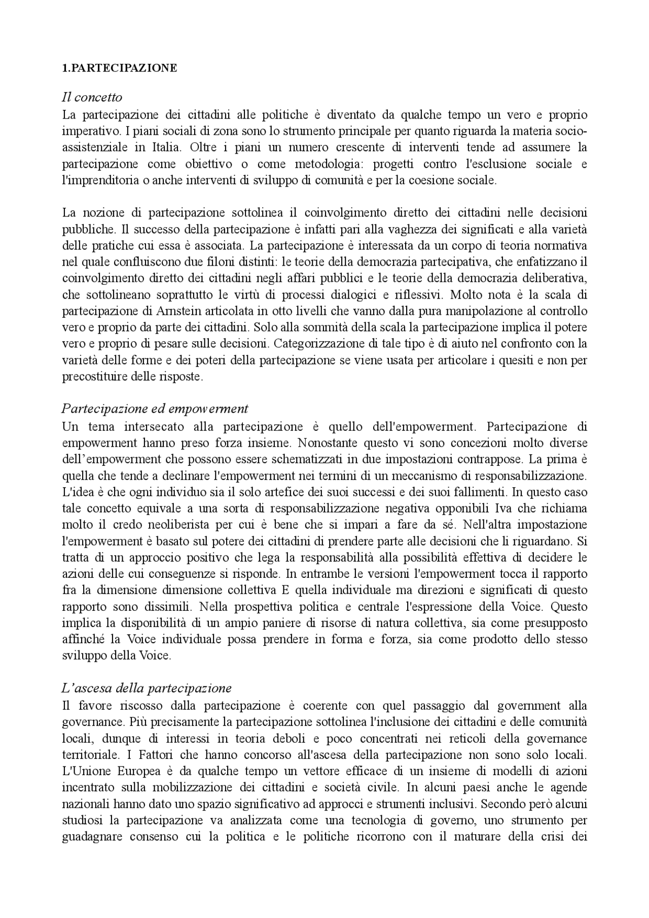 Il Welfare Locale Bifulco Docsity