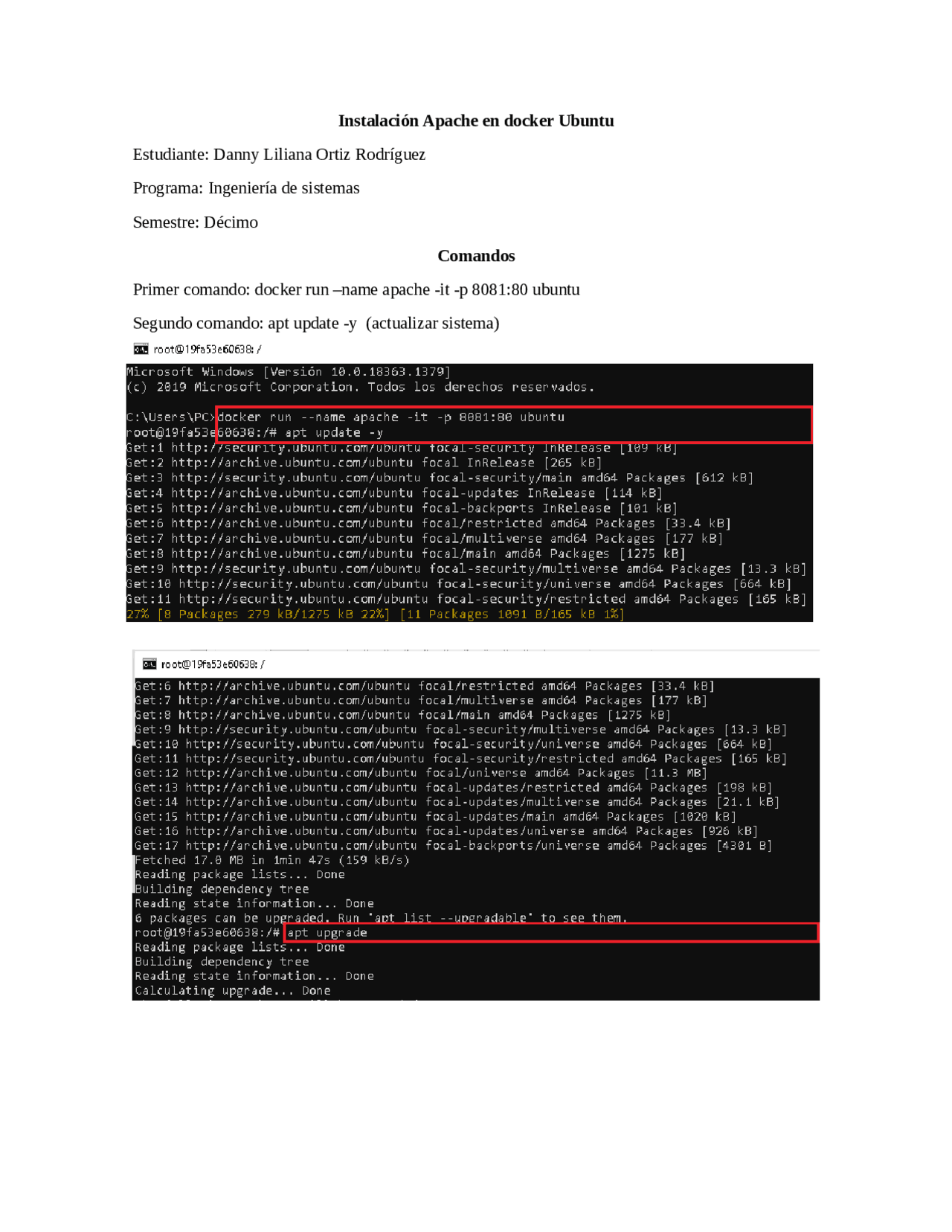 Instalación Apache en Docker Ubuntu | Ejercicios de Competencias en ...