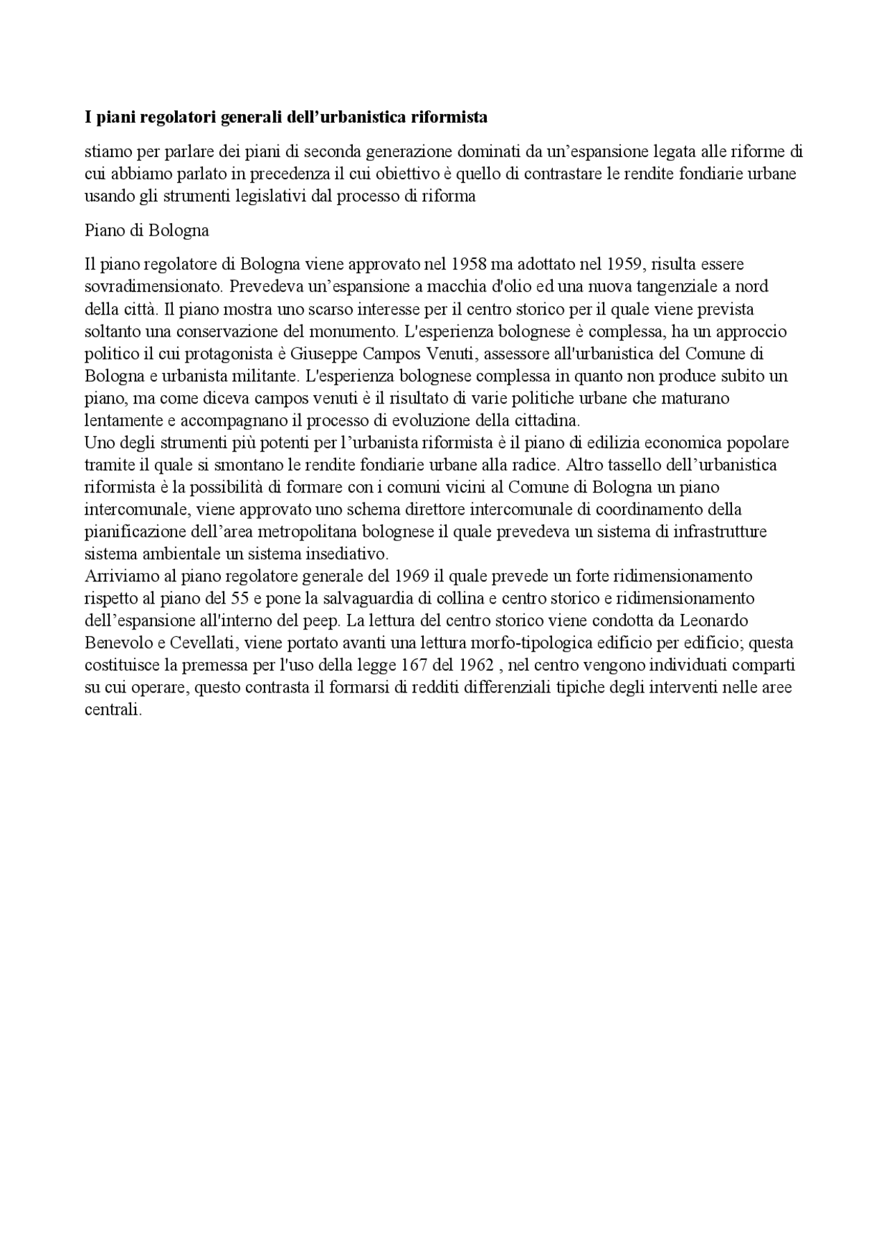 Fondamenti Di Urbanistica Docsity
