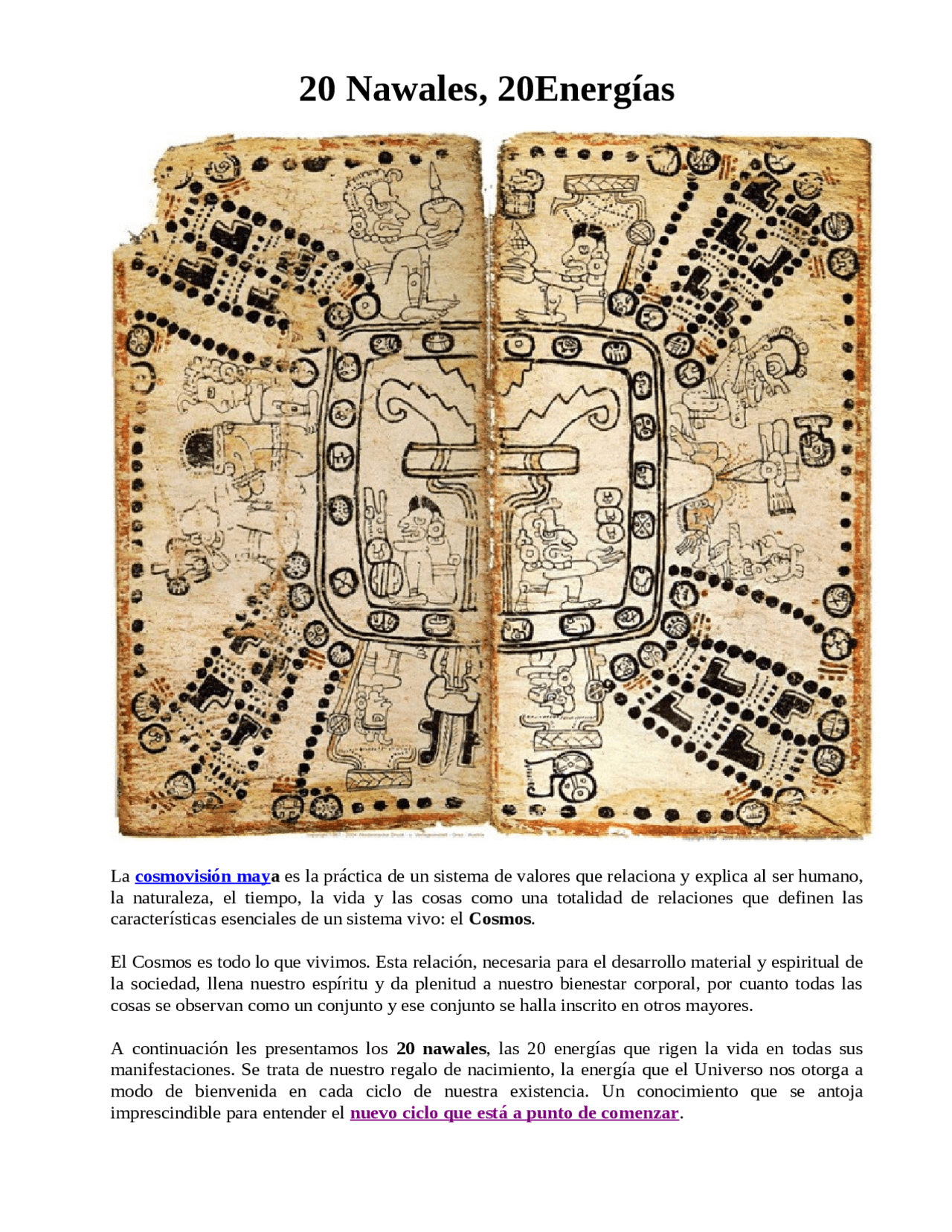 Los 20 Nawales: Energías Mayas que Rigen la Vida | Study notes of ...