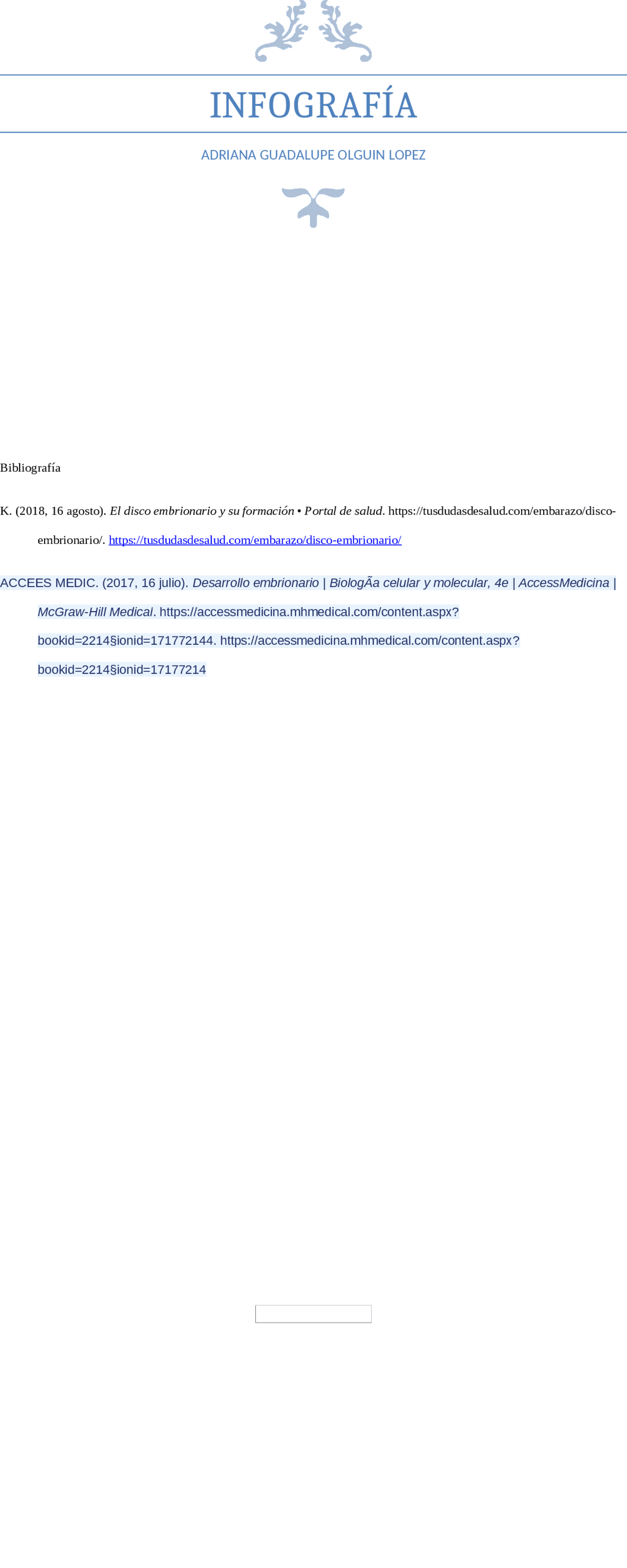 Desarrollo Embrionario Docsity