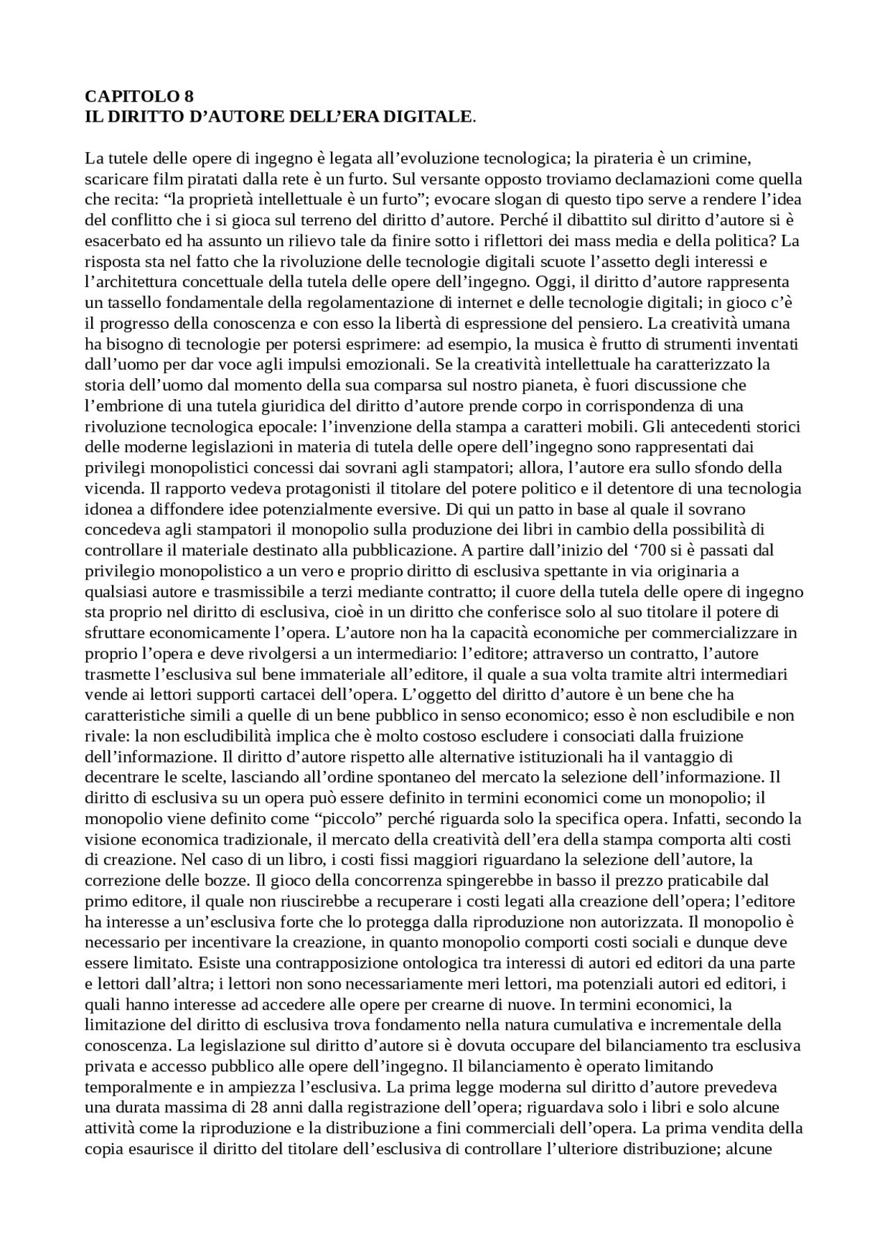 Il Diritto Dellera Digitale Docsity