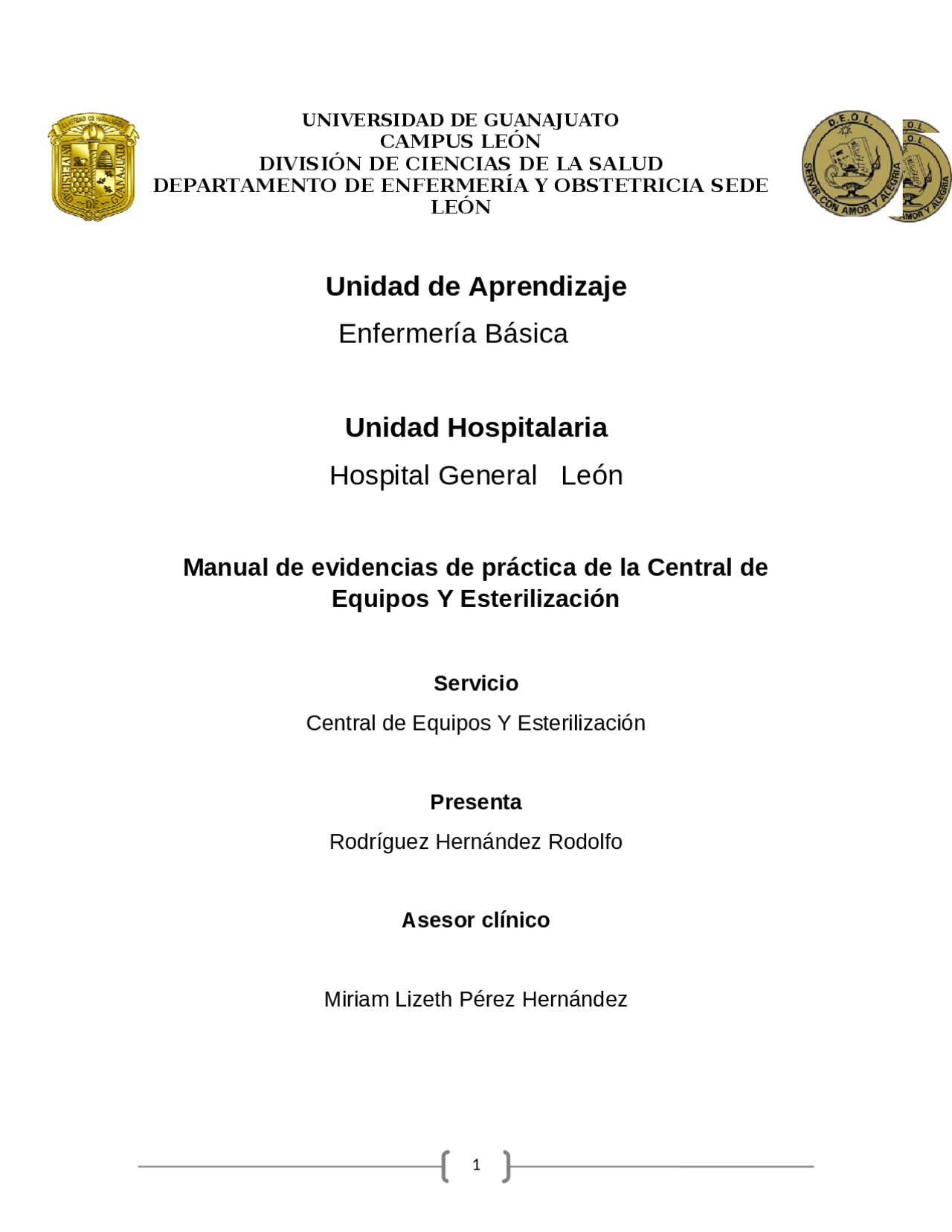 Esterilización Y Desinfección Docsity