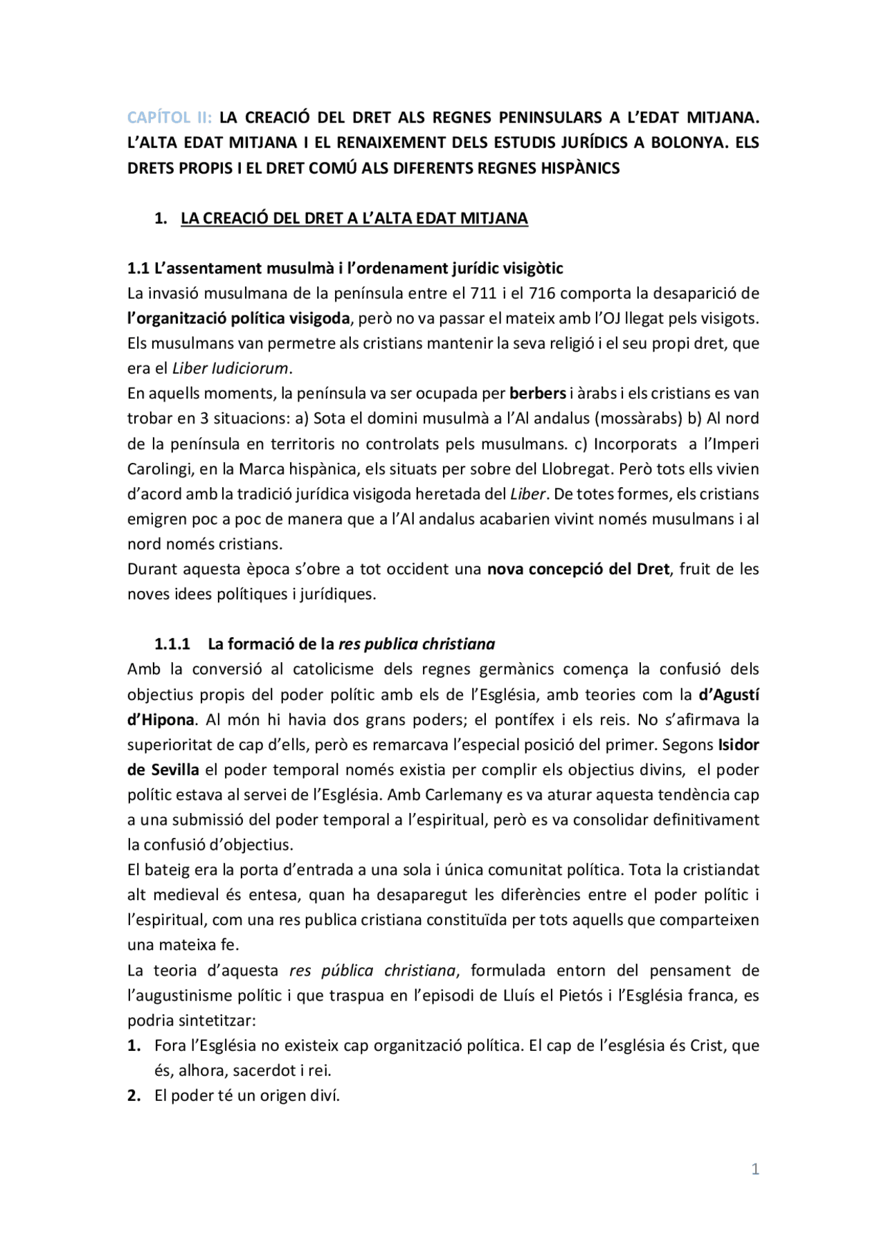 Història Del Dret Ub Part 2 Apuntes De Historia Del Derecho Docsity