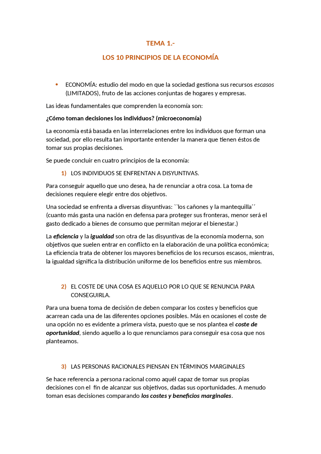 Apuntes De La Asignatura De Economía Política Docsity