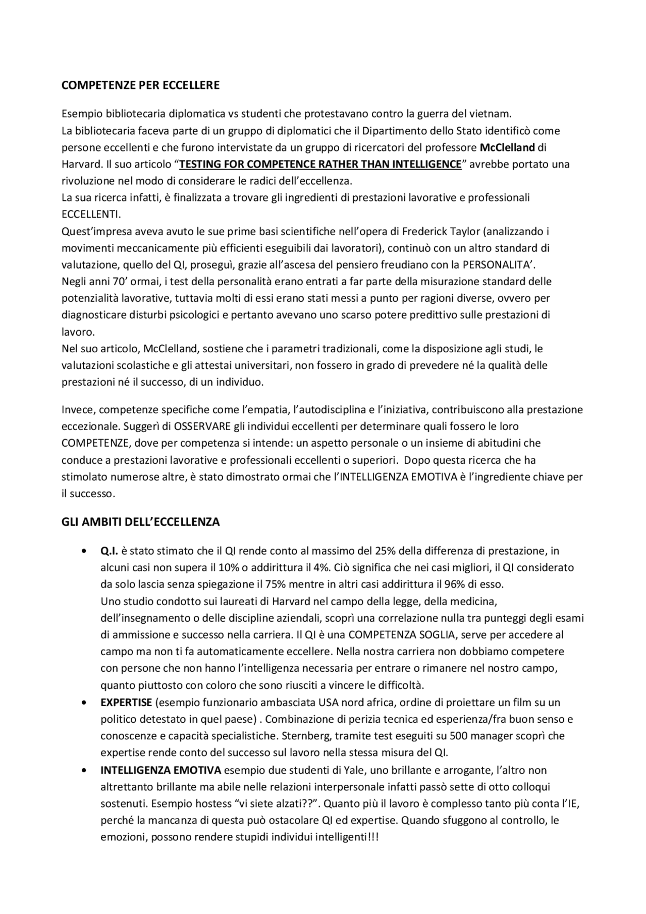 Goleman Lavorare Con Intelligenza Emotiva Docsity