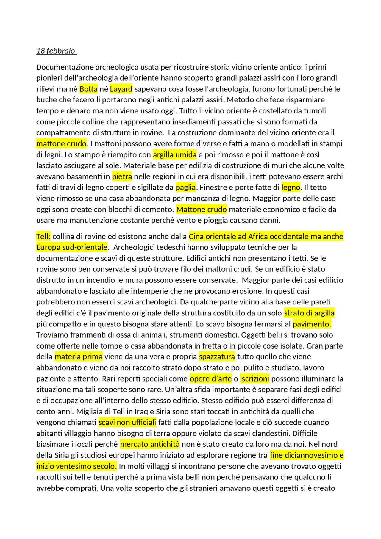 Storia Del Vicino Oriente Antico Docsity