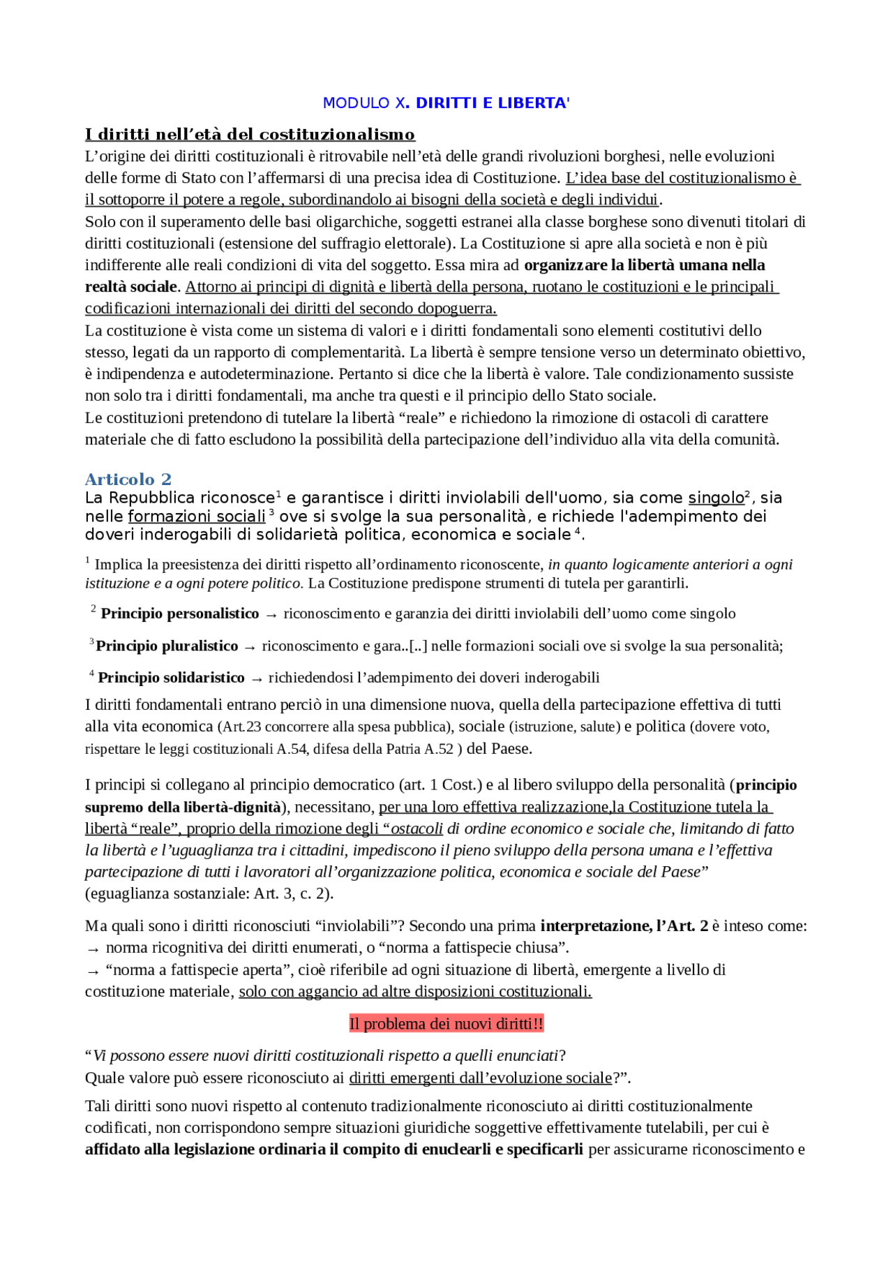 Riassunto Cap10 Diritto Pubblico Modugno Docsity