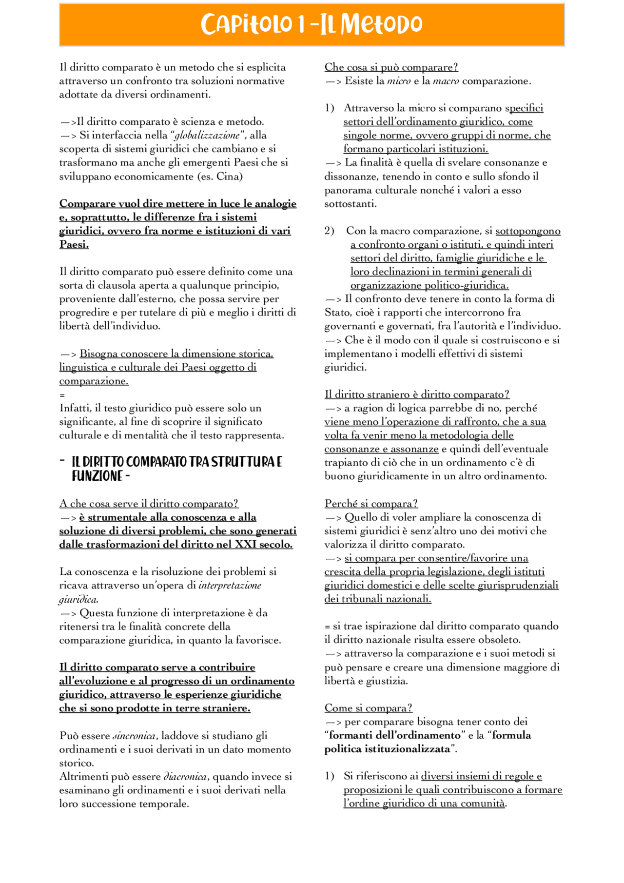 Diritto Costituzionale Italiano E Comparato Schemi Docsity
