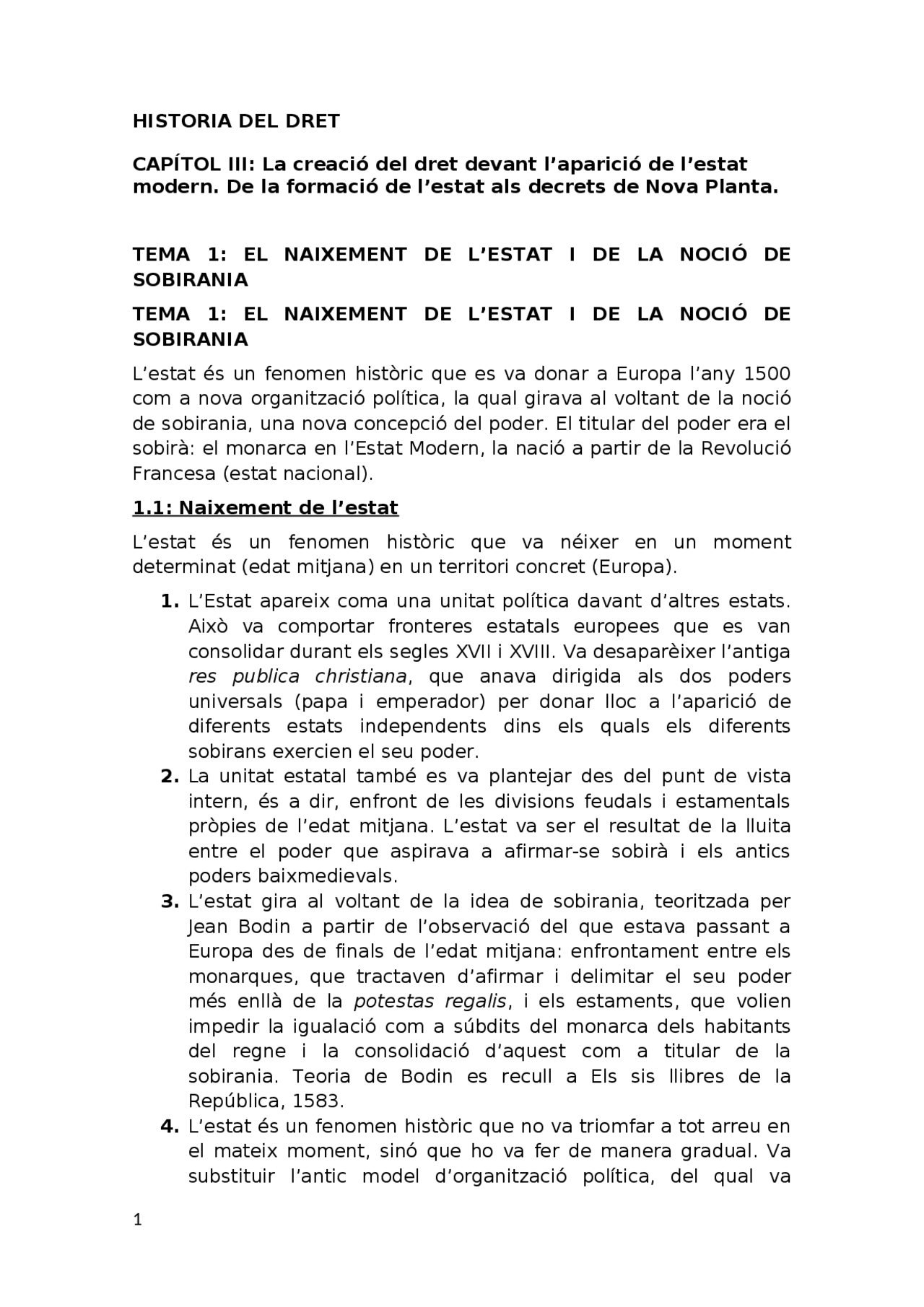 Història Del Dret Ub Part 3 Docsity