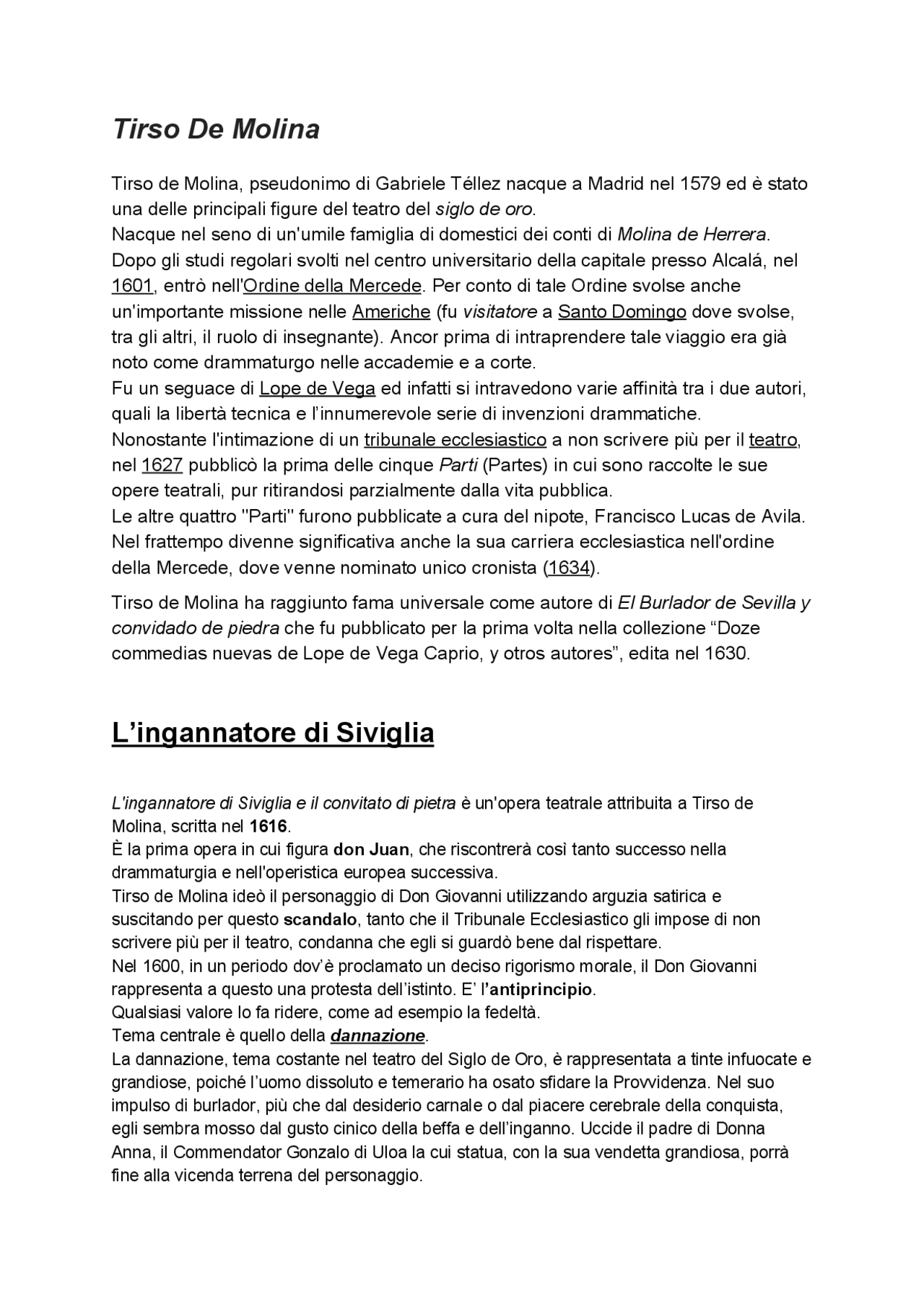 Testo Don Giovanni Testo Don Giovanni Docsity