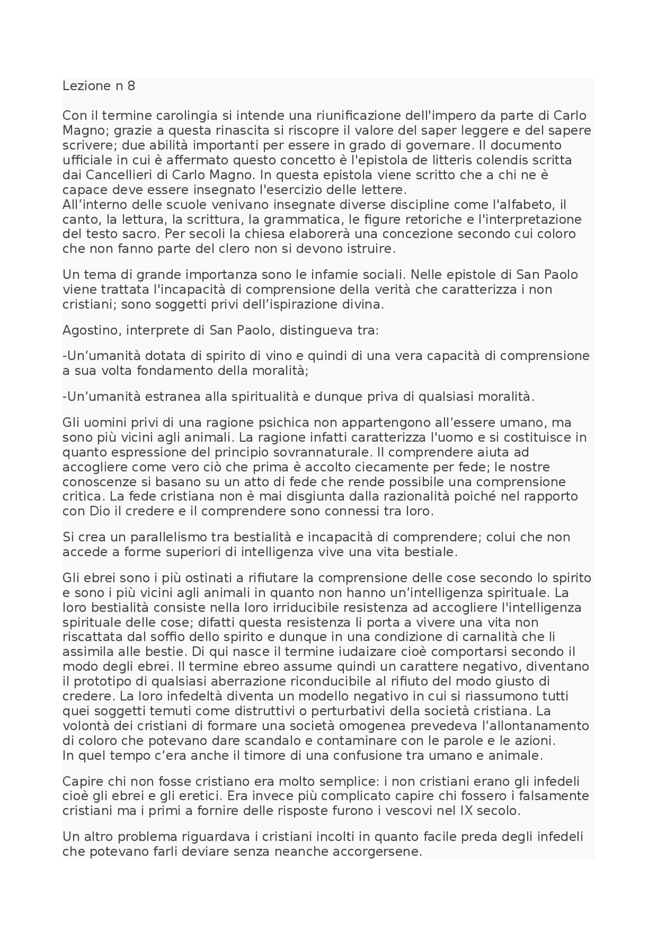 Storia Dei Processi Formativi Docsity