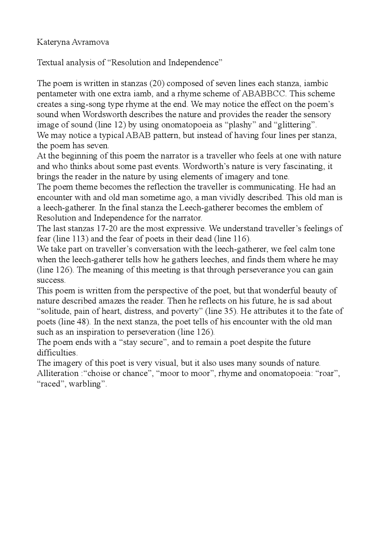 Textual Analysis Of Resolution And Independence” Docsity