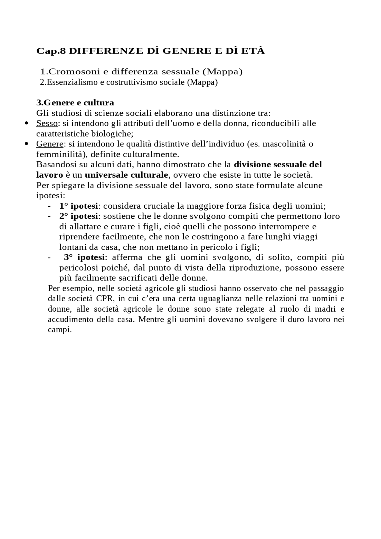 Elementi Di Sociologia Cap 8 Docsity