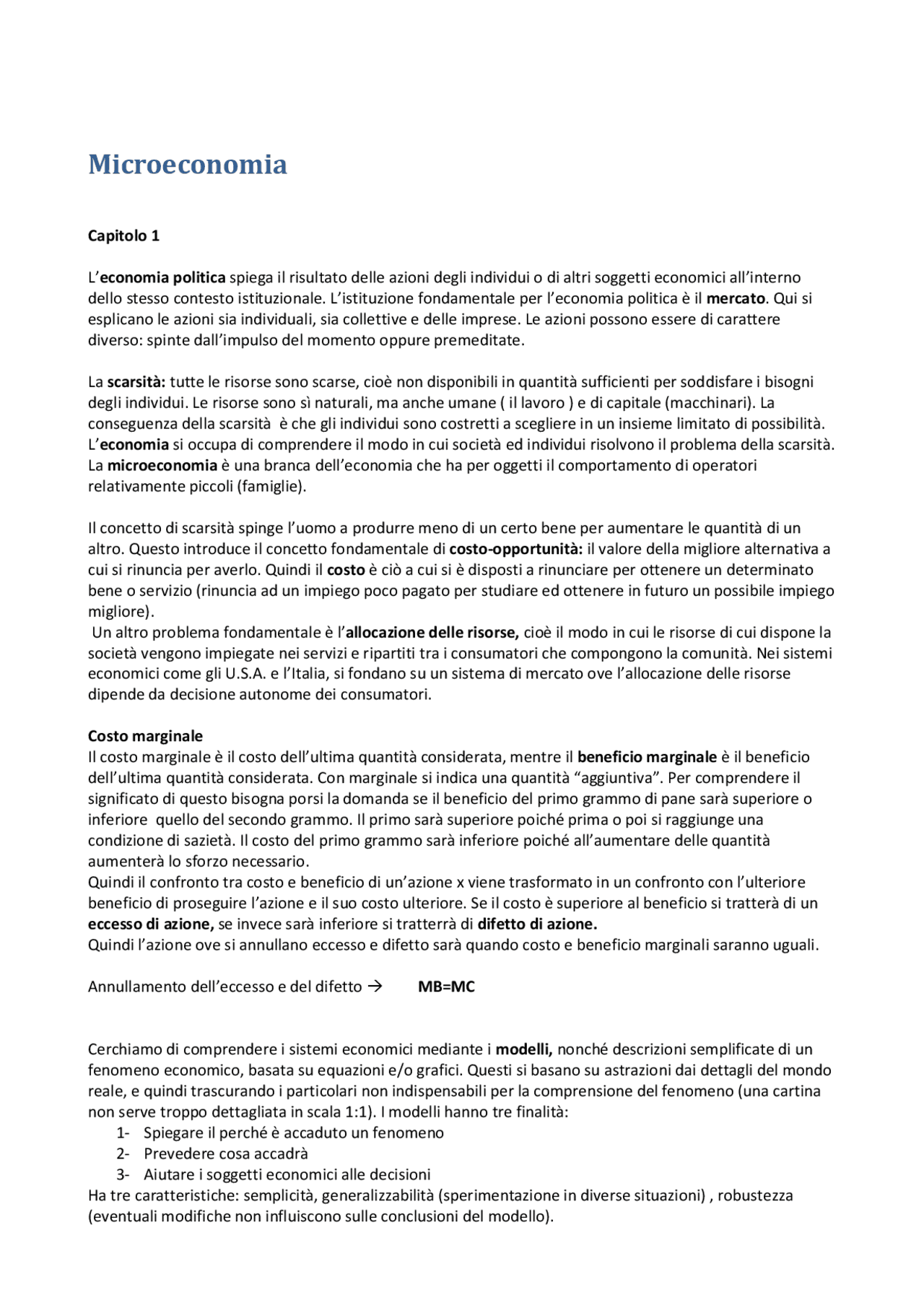 Dispense Di Microeconomia Unict Docsity