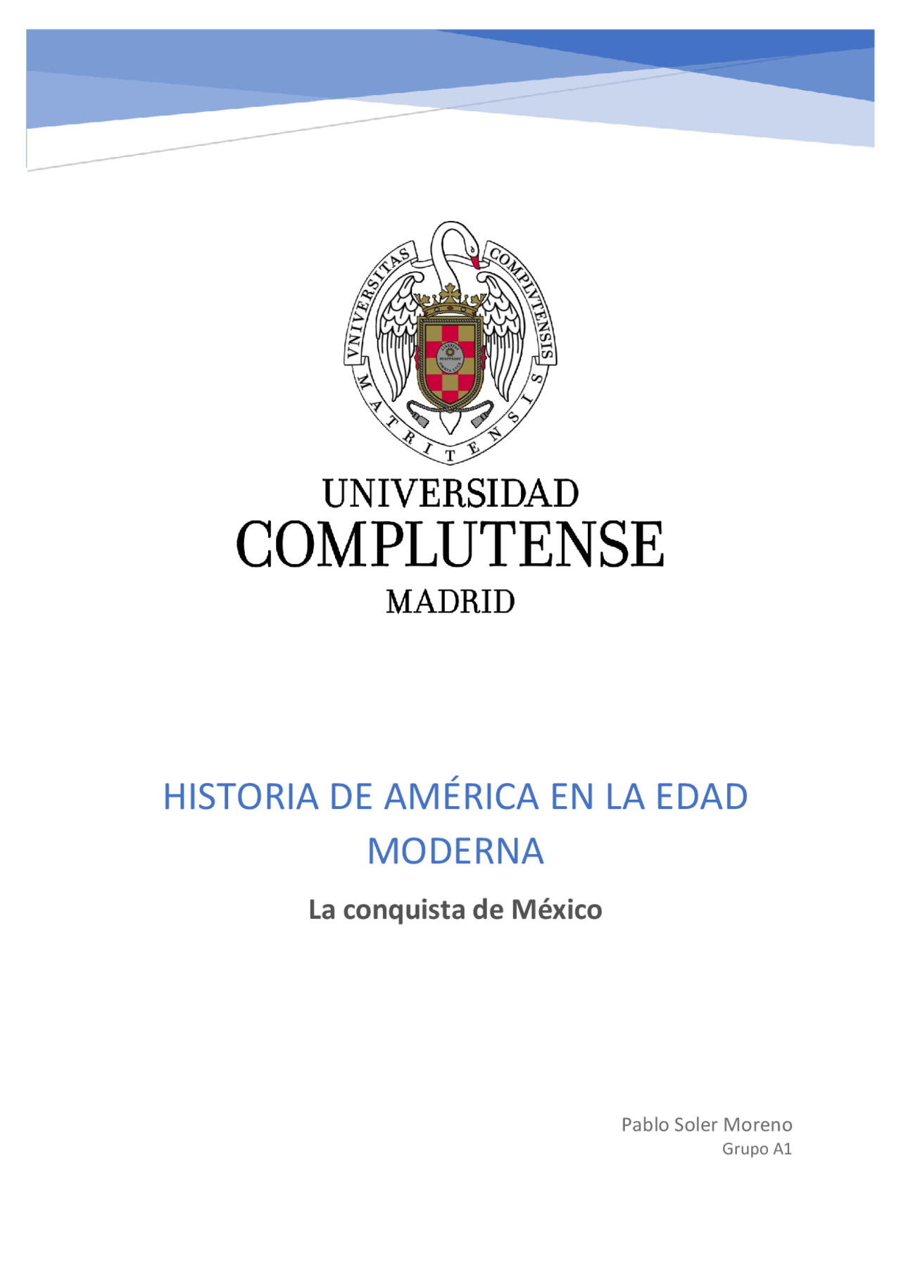 La conquista de México - Docsity