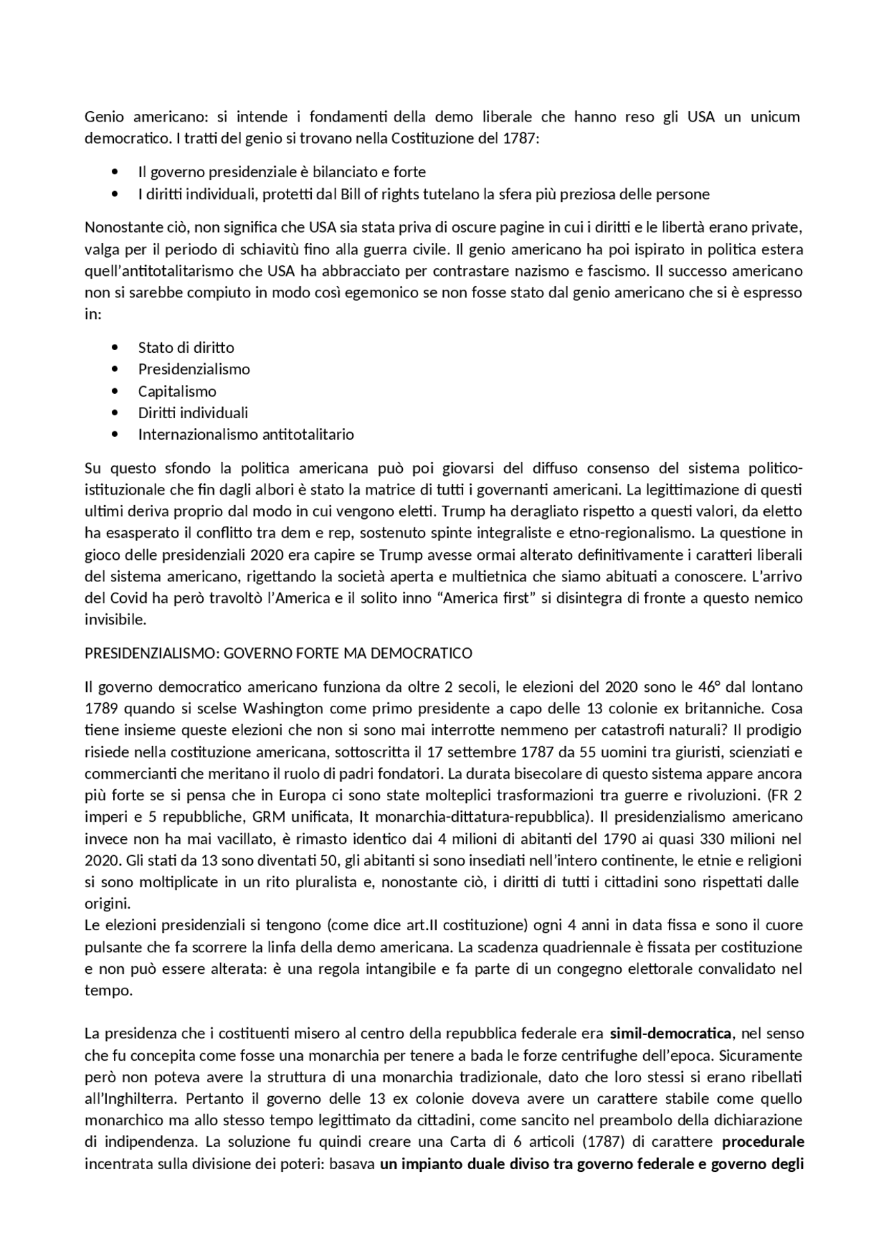 Il Genio Americano Di Massimo Teodori Docsity