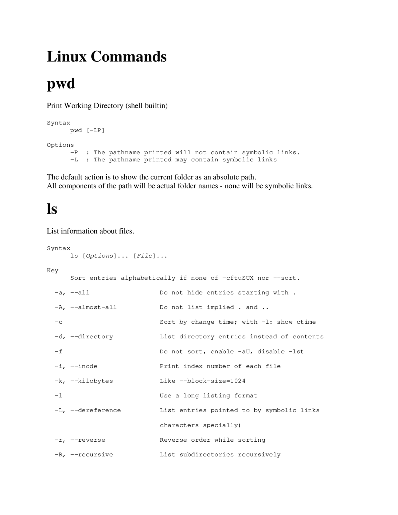 Notes Regarding Linux Command For Revision Docsity