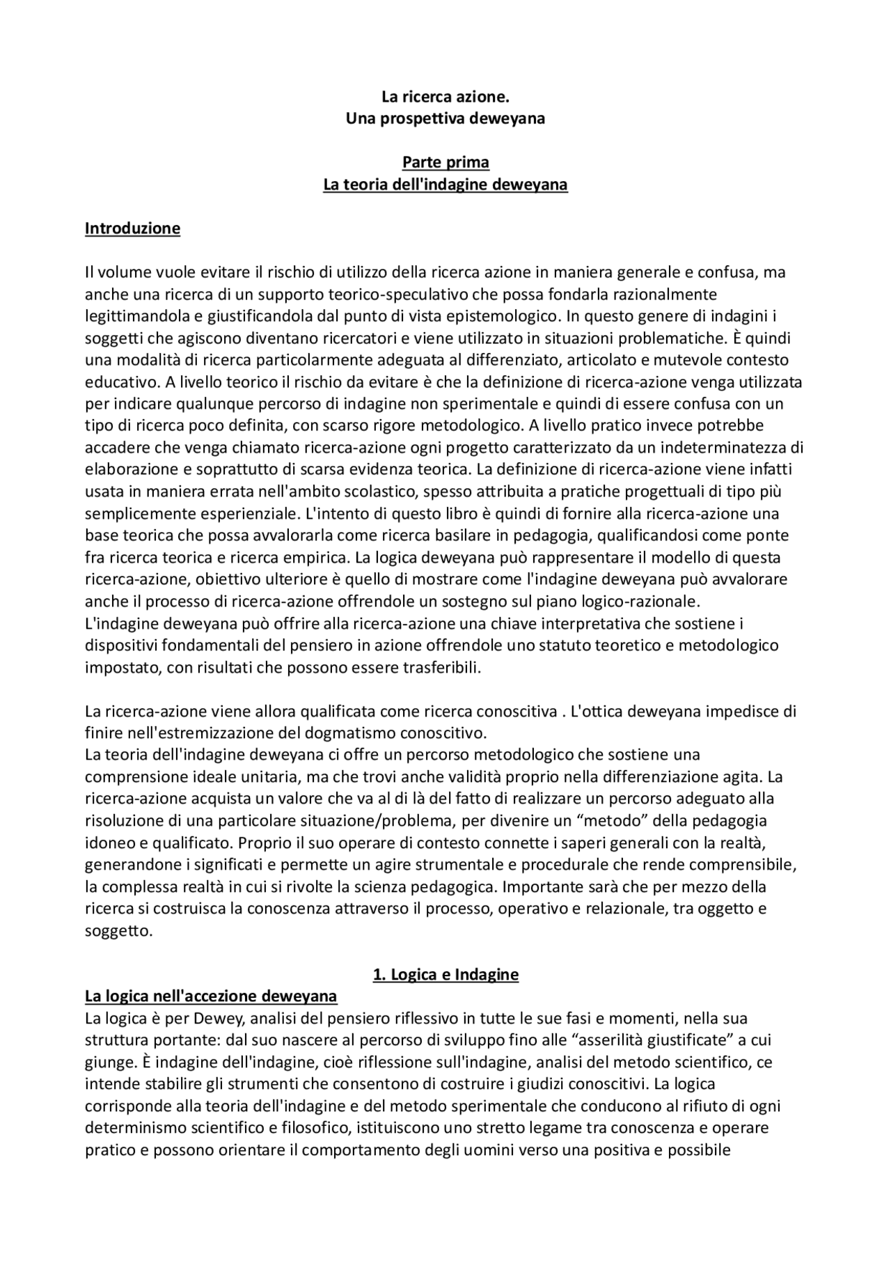 Riassunto Esame Di Logica Docsity