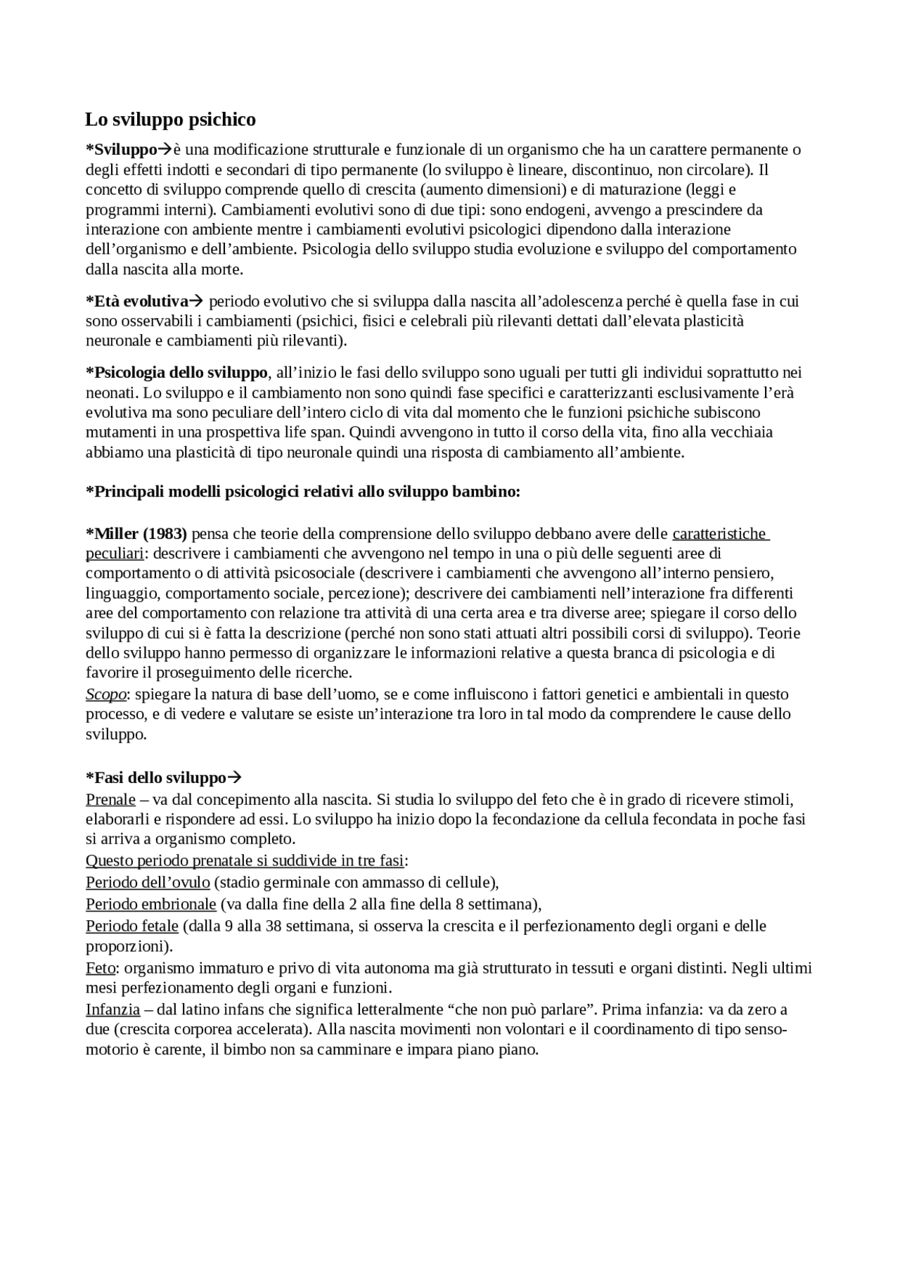 Psicologia Generale Docsity