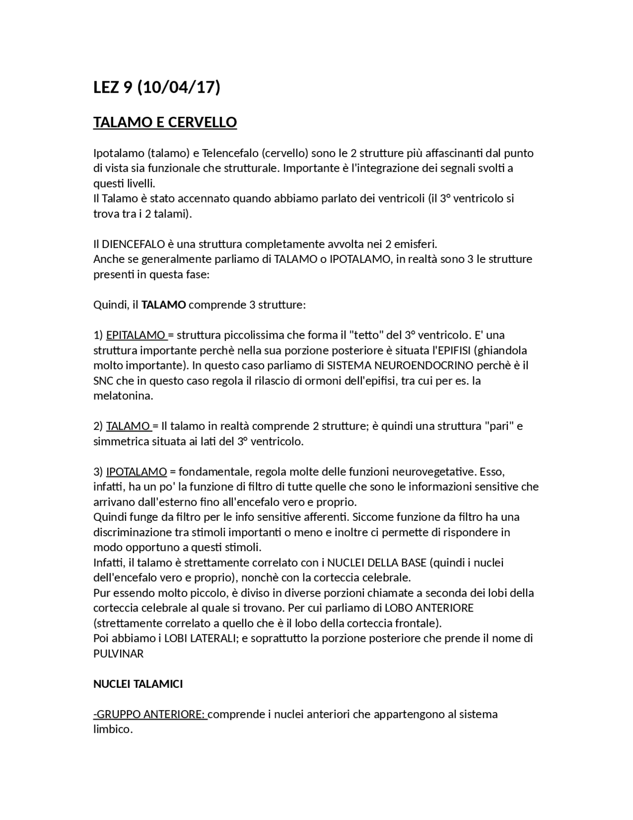 Lezione 9 Anatomia Farmacia Docsity