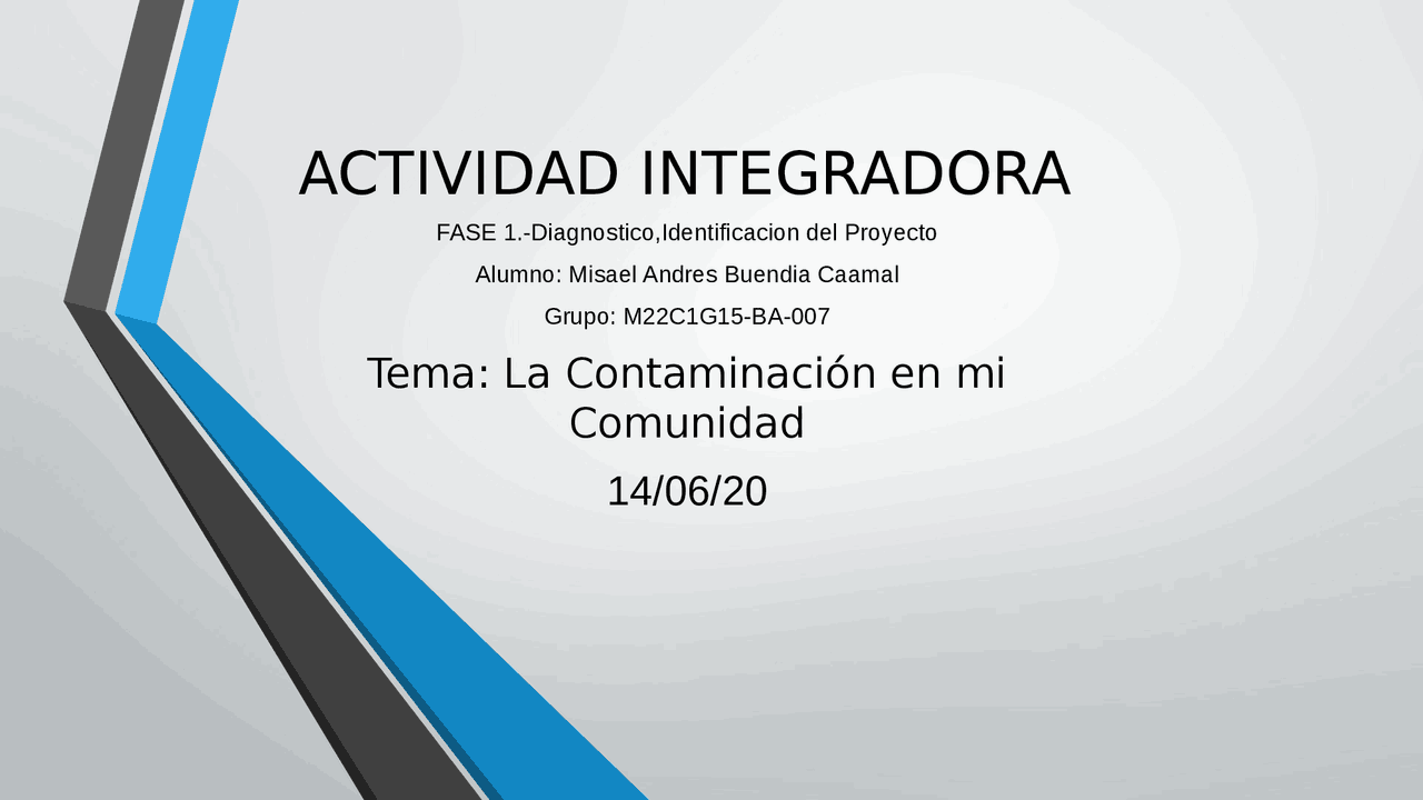 Proyecto de Limpieza Comunal: Abordando la Contaminación en Mi ...
