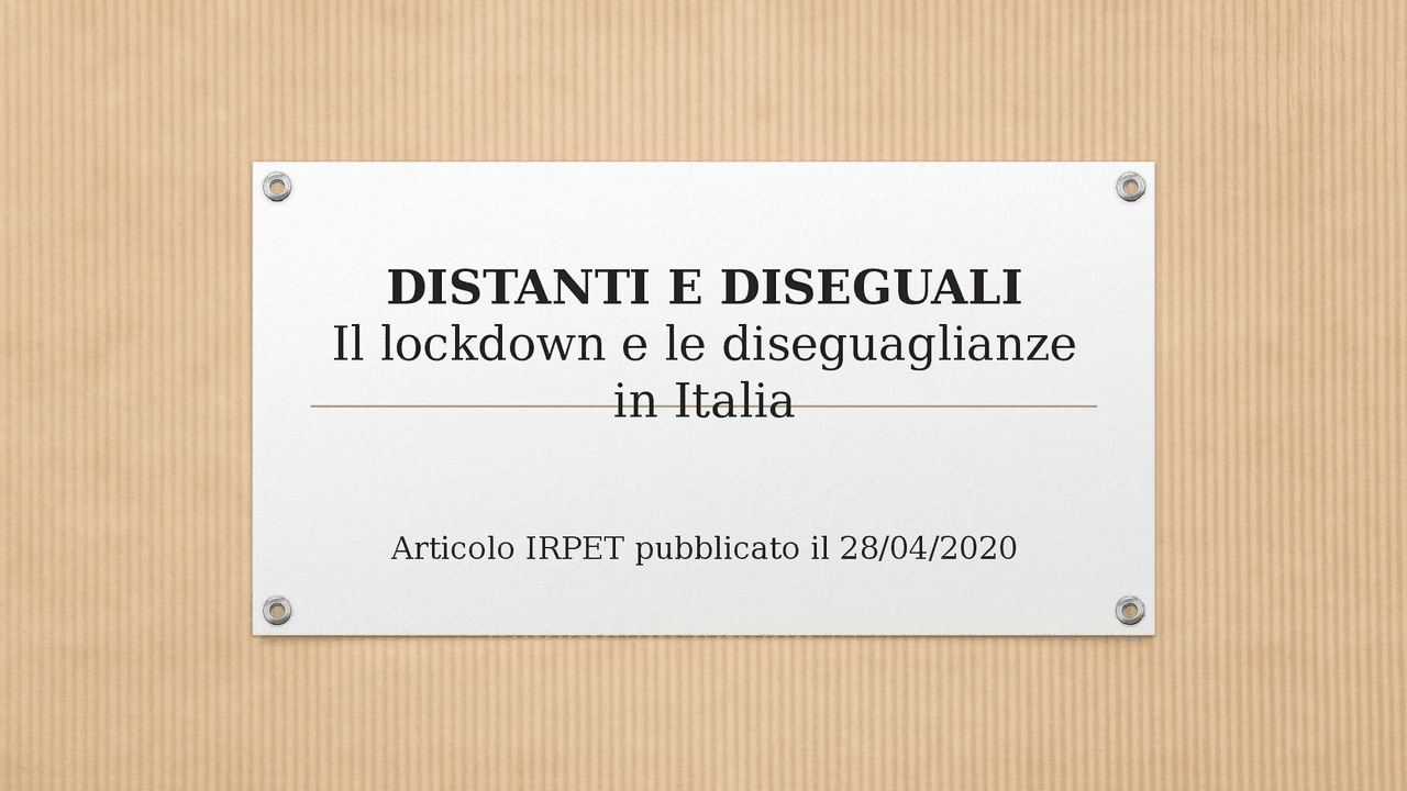 Slides Articolo Welfare Docsity