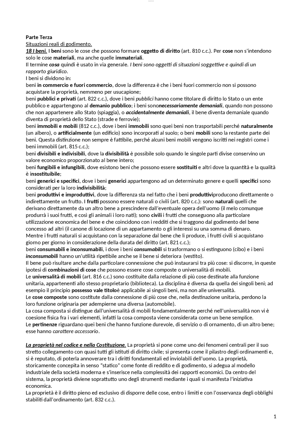 Riassunti Esaustivo Parte 3 Perlingieri Docsity