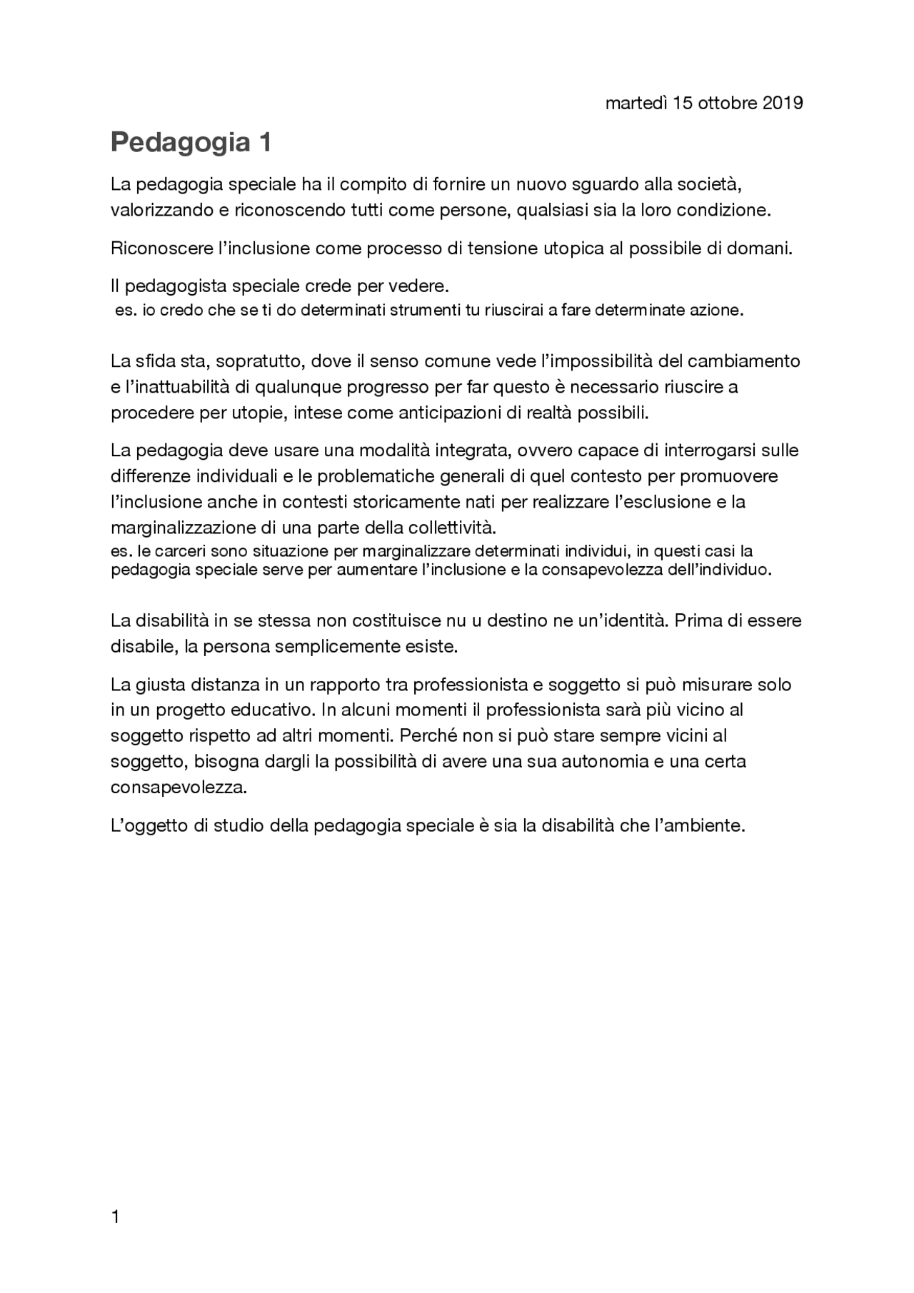 Appunti Di Pedagogia Speciale Docsity