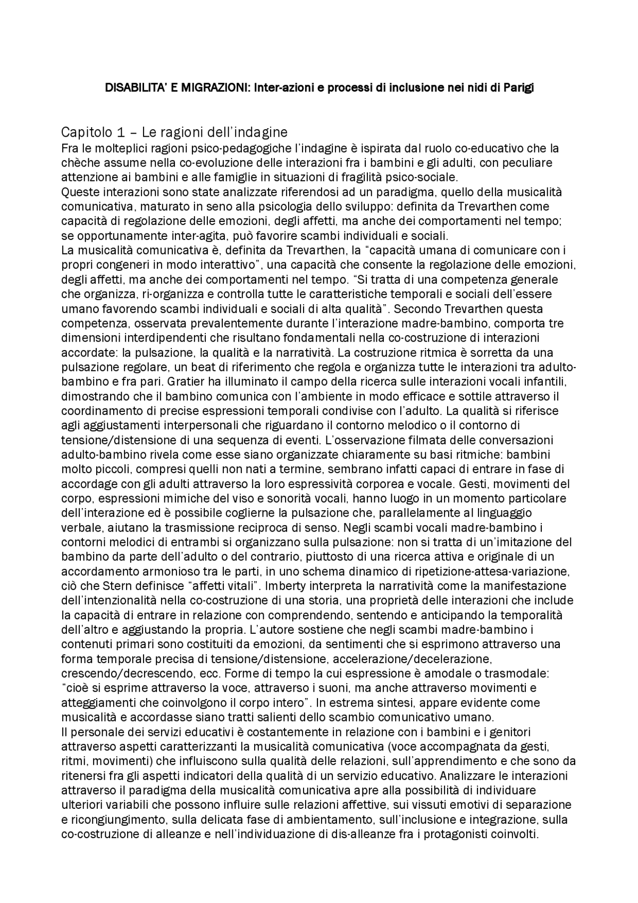 Riassuntoslide Disabilità E Migrazioni Docsity