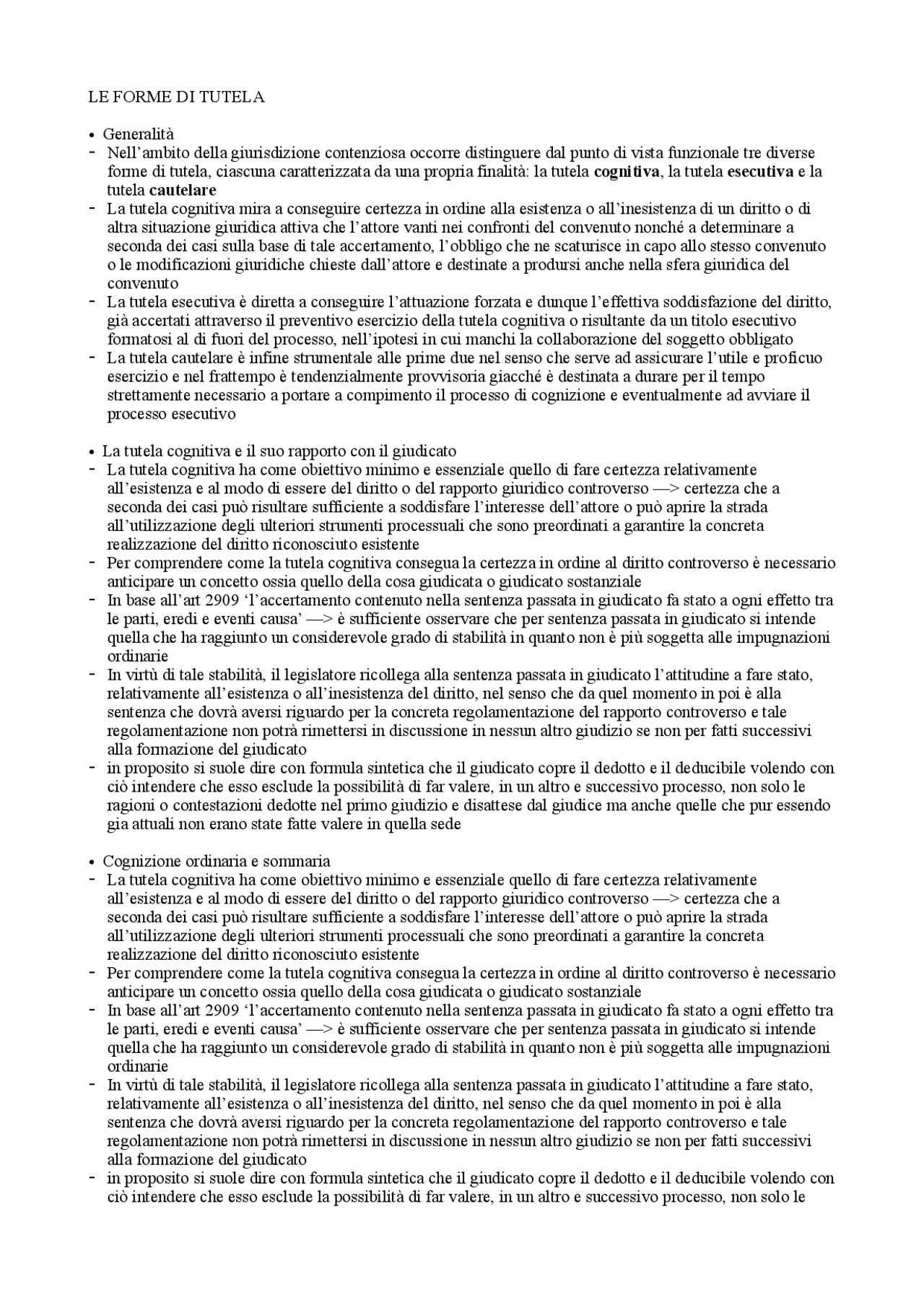 Balena I Ii Iii Procedura Civile Docsity