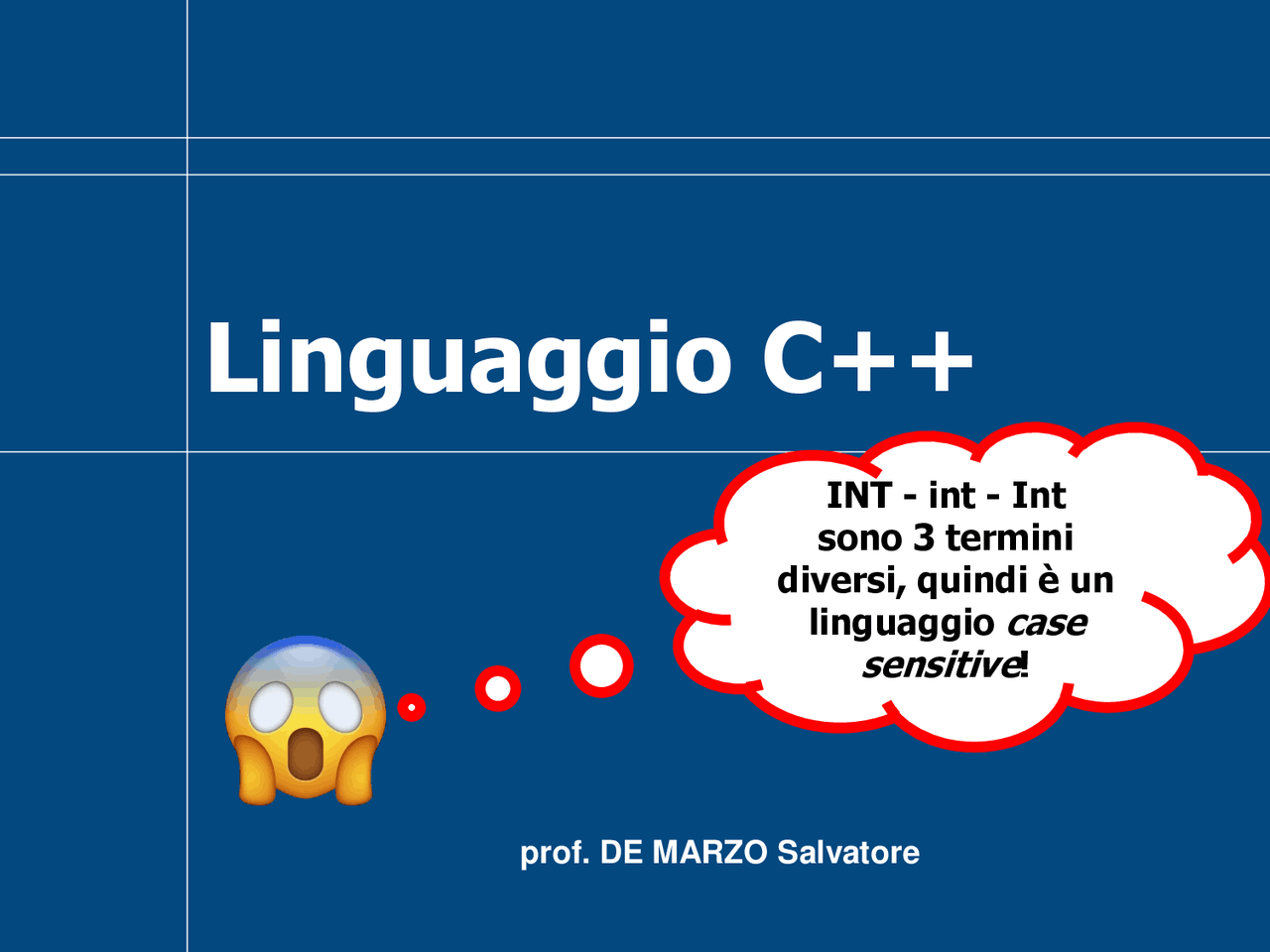 Linguaggio Cslide Del Prof De Marzo Docsity