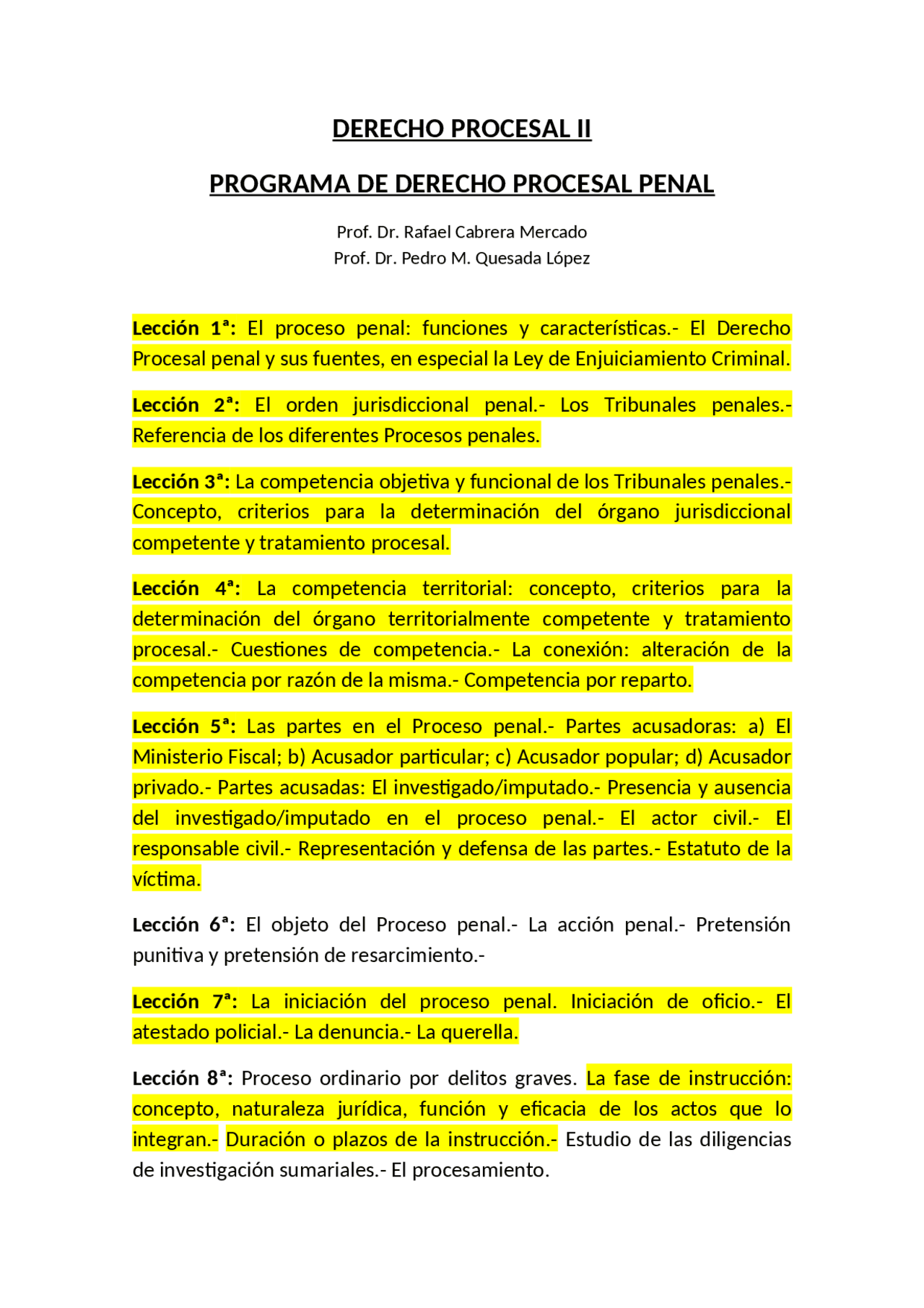 Derecho Penal Apuntes Docsity