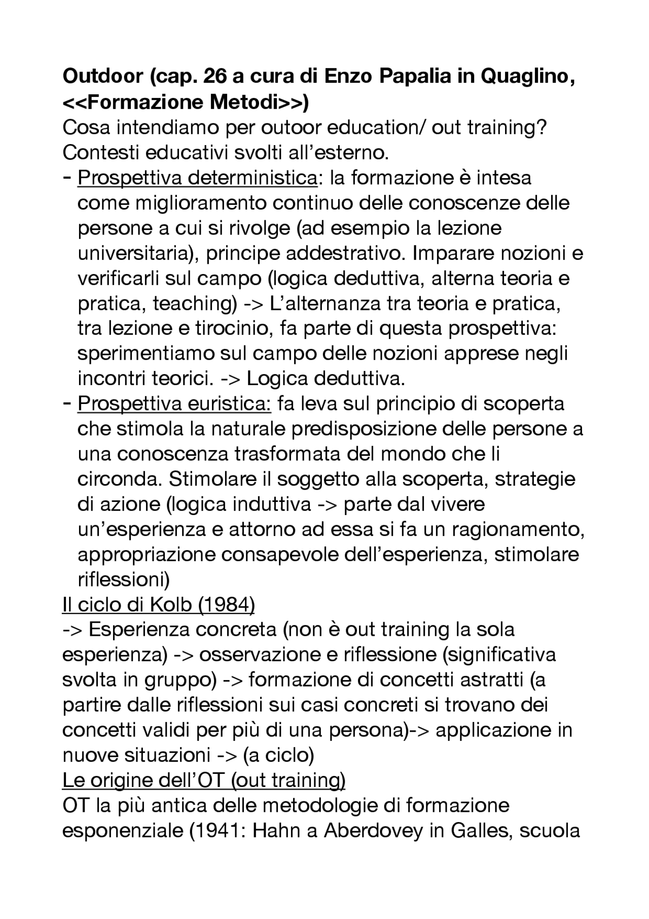 Metodologia Delle Attività Speciali Pt 5 Docsity