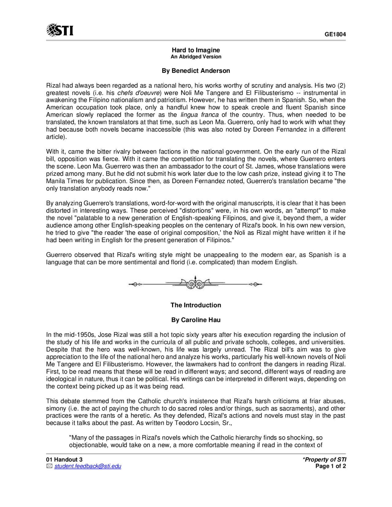 Information Technology Docsity 