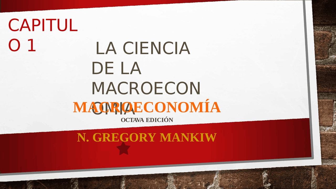 Macroeconomia Mankiw Cap1 Apuntes De Macroeconomía Docsity