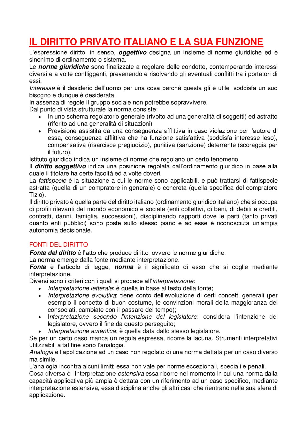 Diritto Privato Appunti Completi Esame Docsity