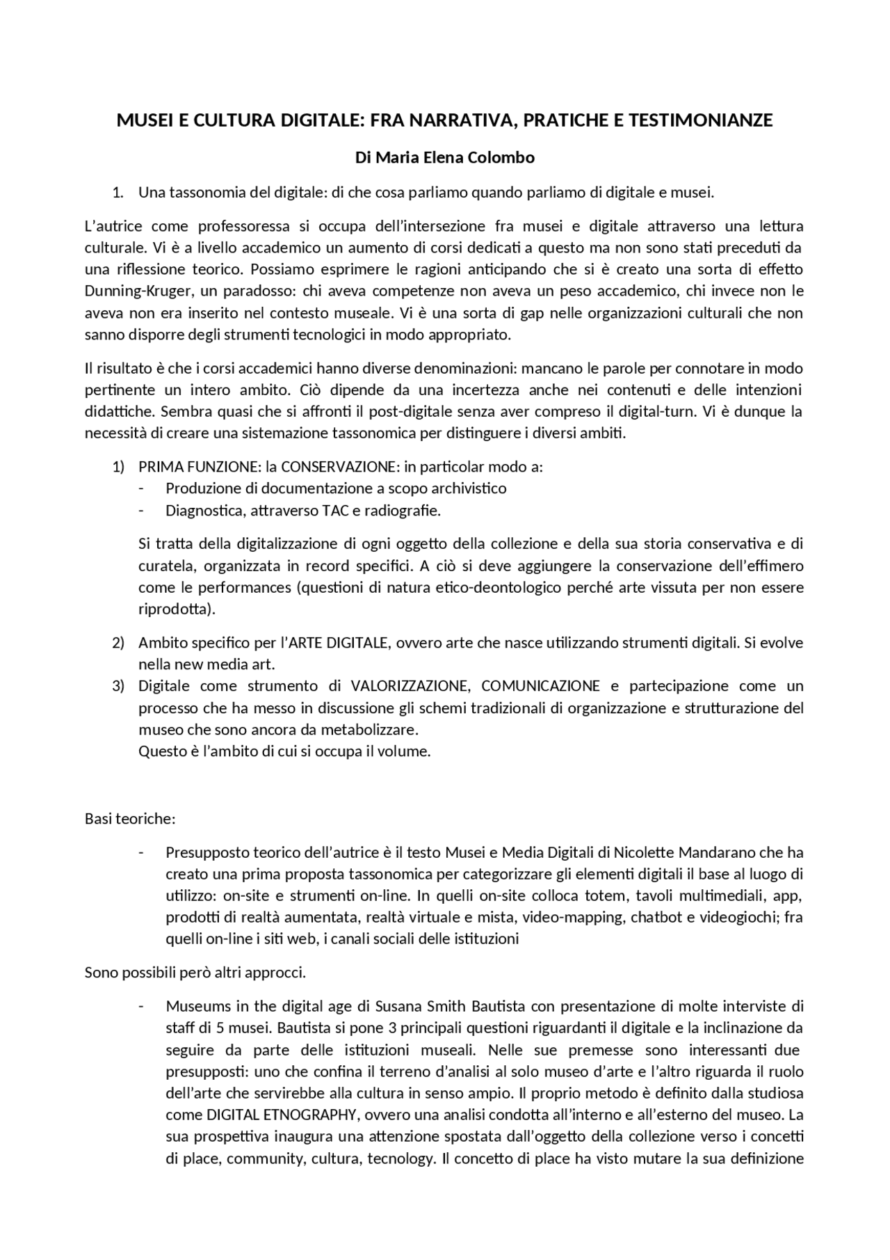 Musei e Cultura Digitale. Fra narrativa, pratiche e testimonianze di ...