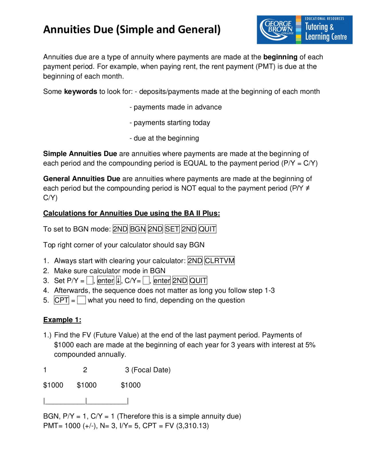 Simple annuities_General Math - Docsity