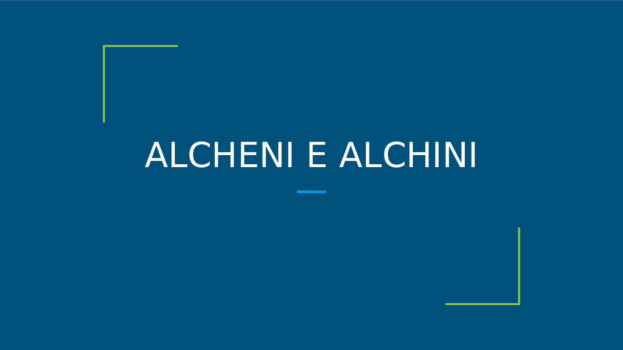 Alcheni E Alchini Nomenclatura Isomerie Docsity