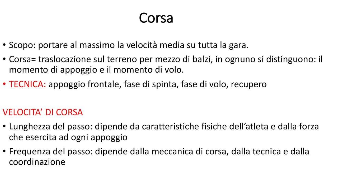 Atletica Scienze Motorie Uniurb Trisolino Docsity