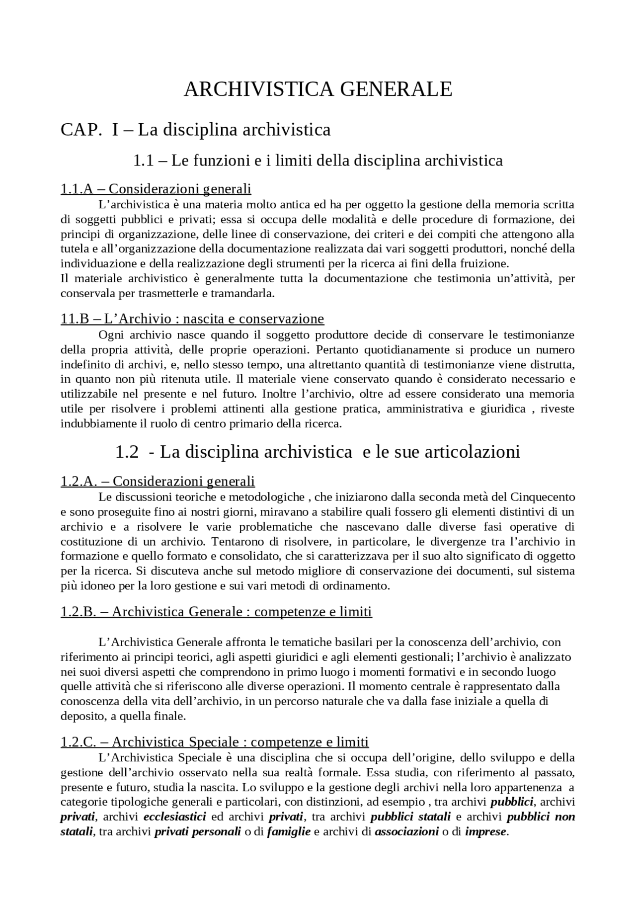 Archivistica Generale - Primi Elementi (Antonio Romiti) - Docsity