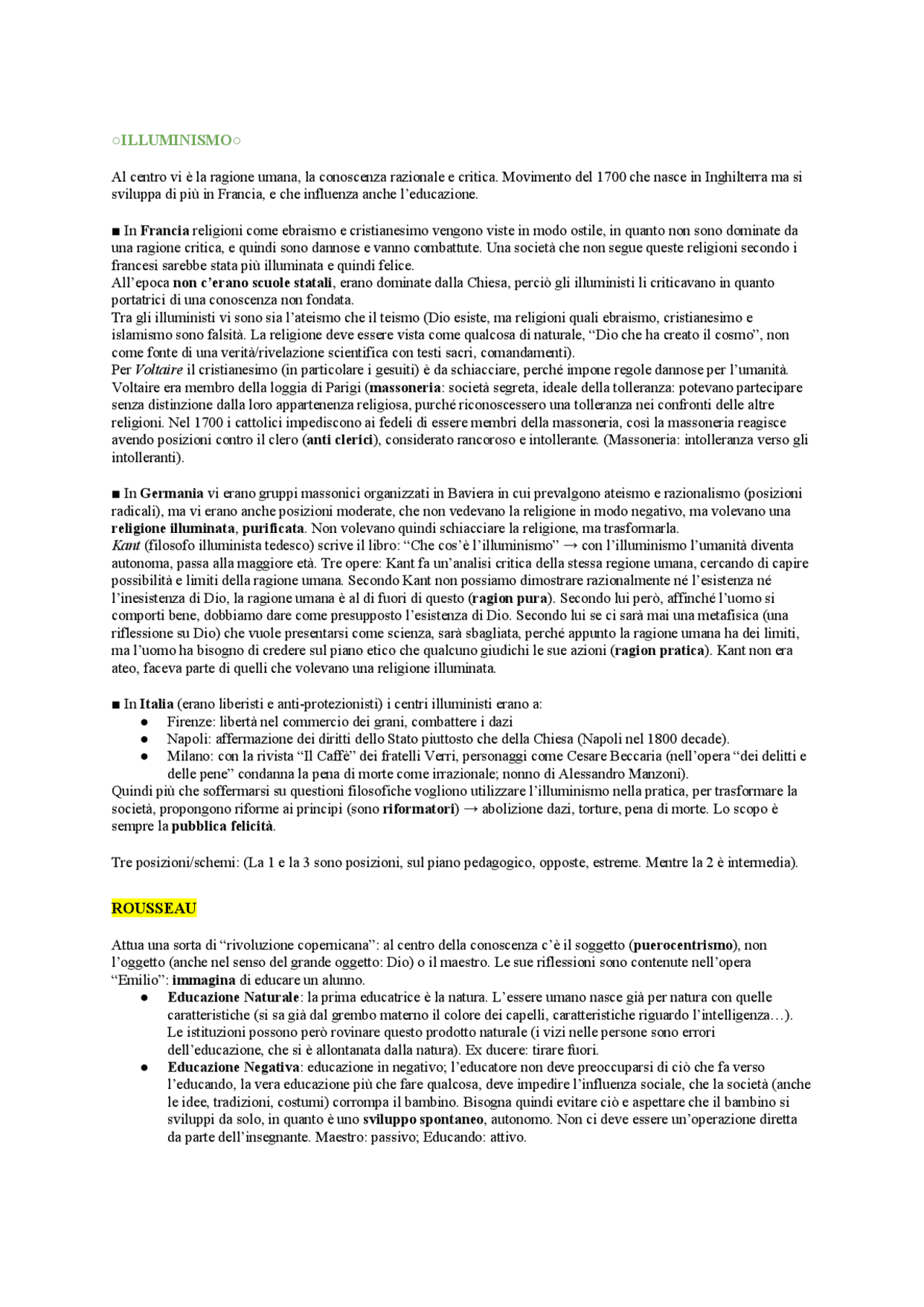 Storia Delleducazione Docsity