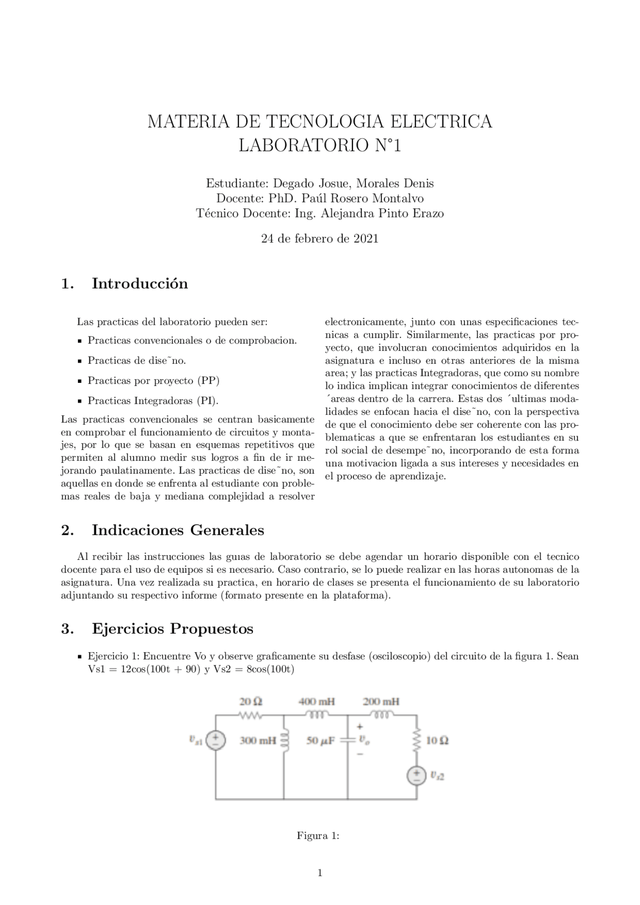 Simulaciones De Circuitos En Ac Docsity