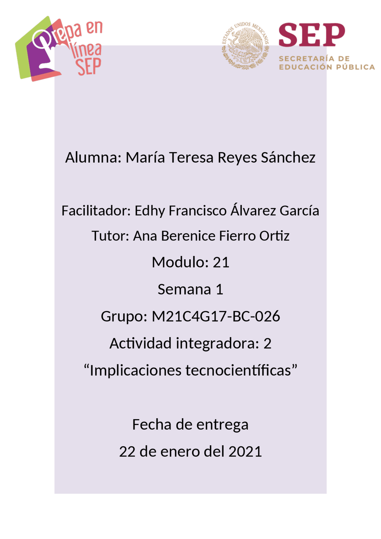 Implicaciones Tecnocientíficas” Docsity