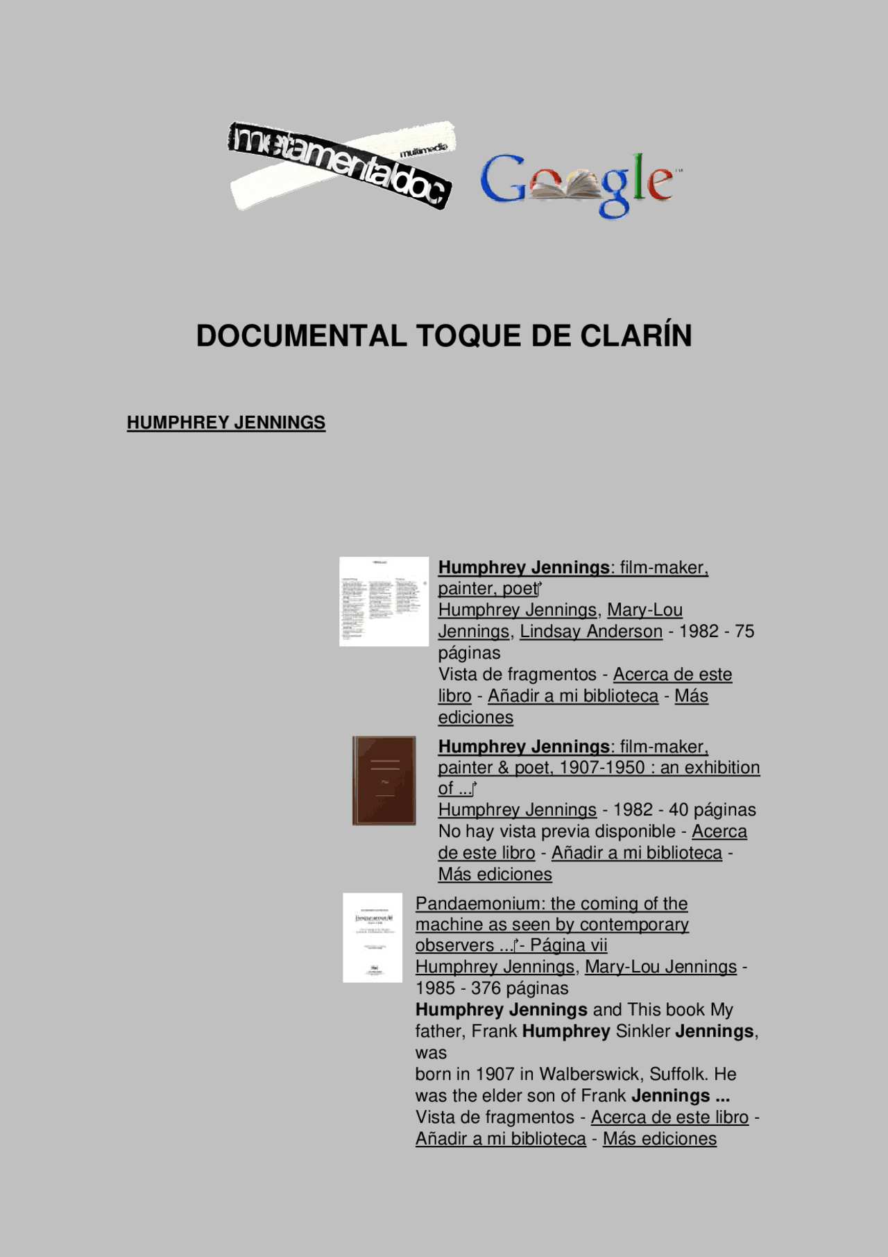 Documental Toque De Clarin Docsity