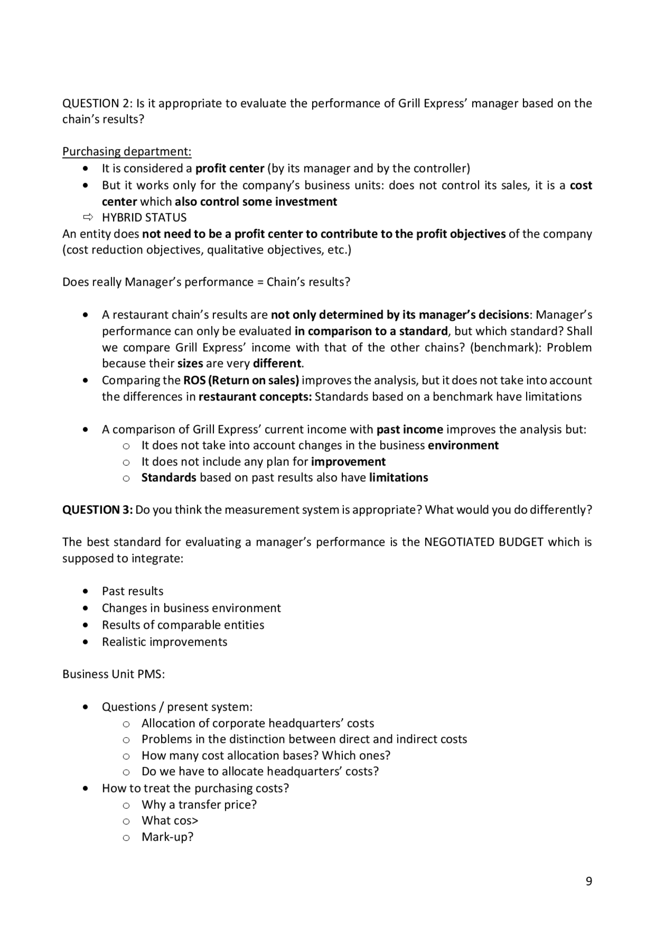 Management Control Riassunti Docsity