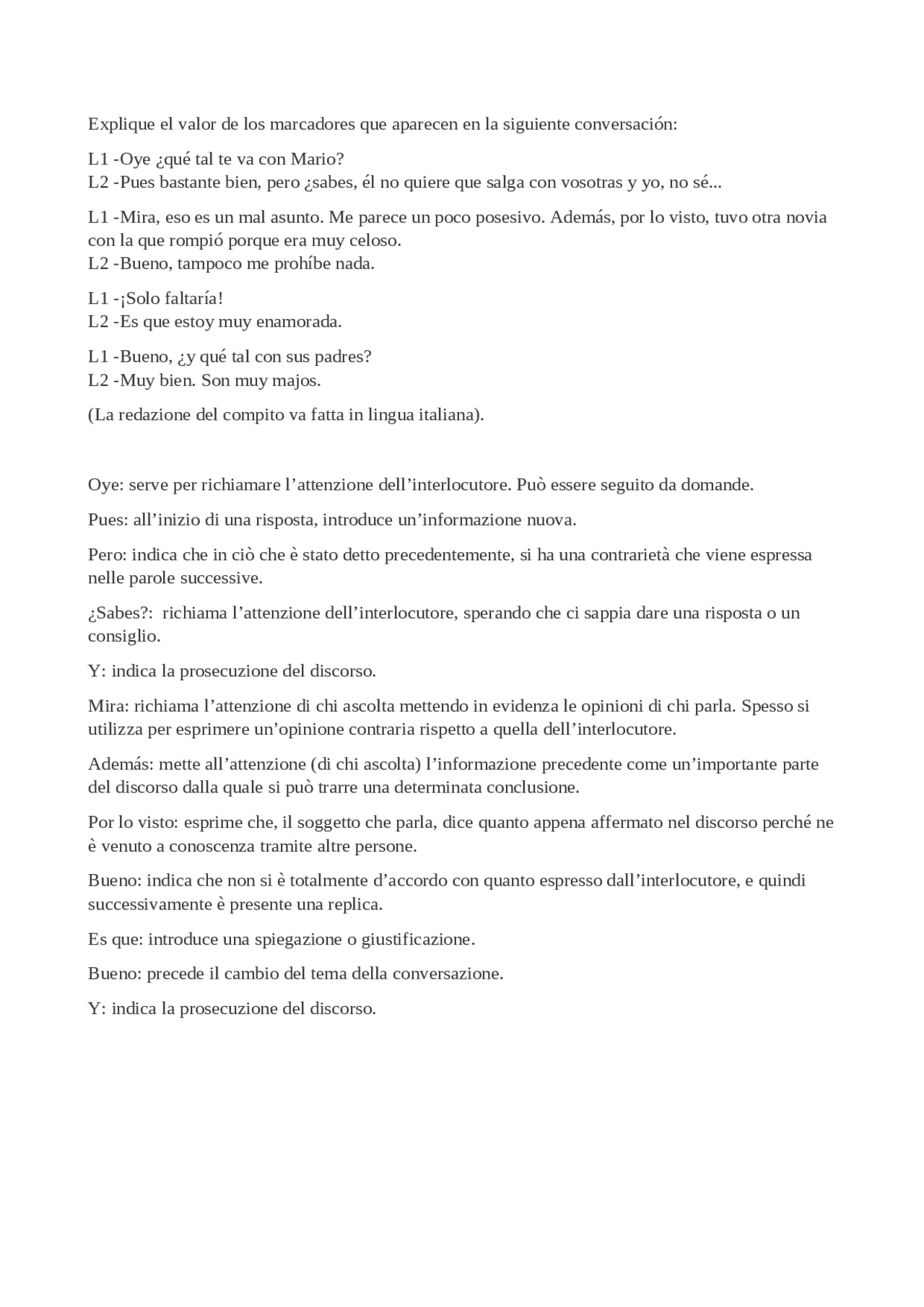 Lingua Spagnola Ii Prof Martinez Docsity