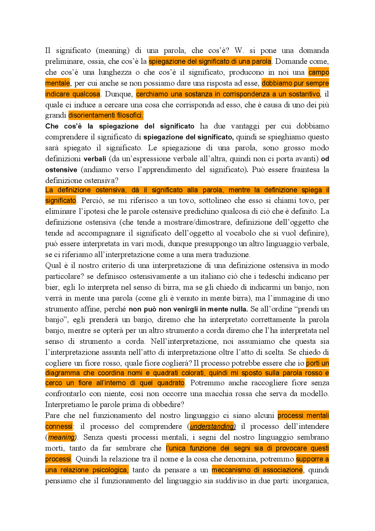 Libro Blu L Wittgenstein Docsity