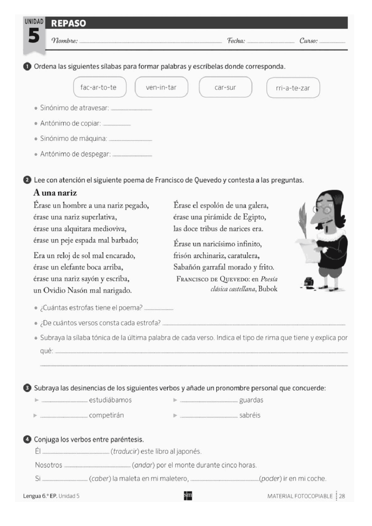 Lengua6°ficha de repaso - Docsity